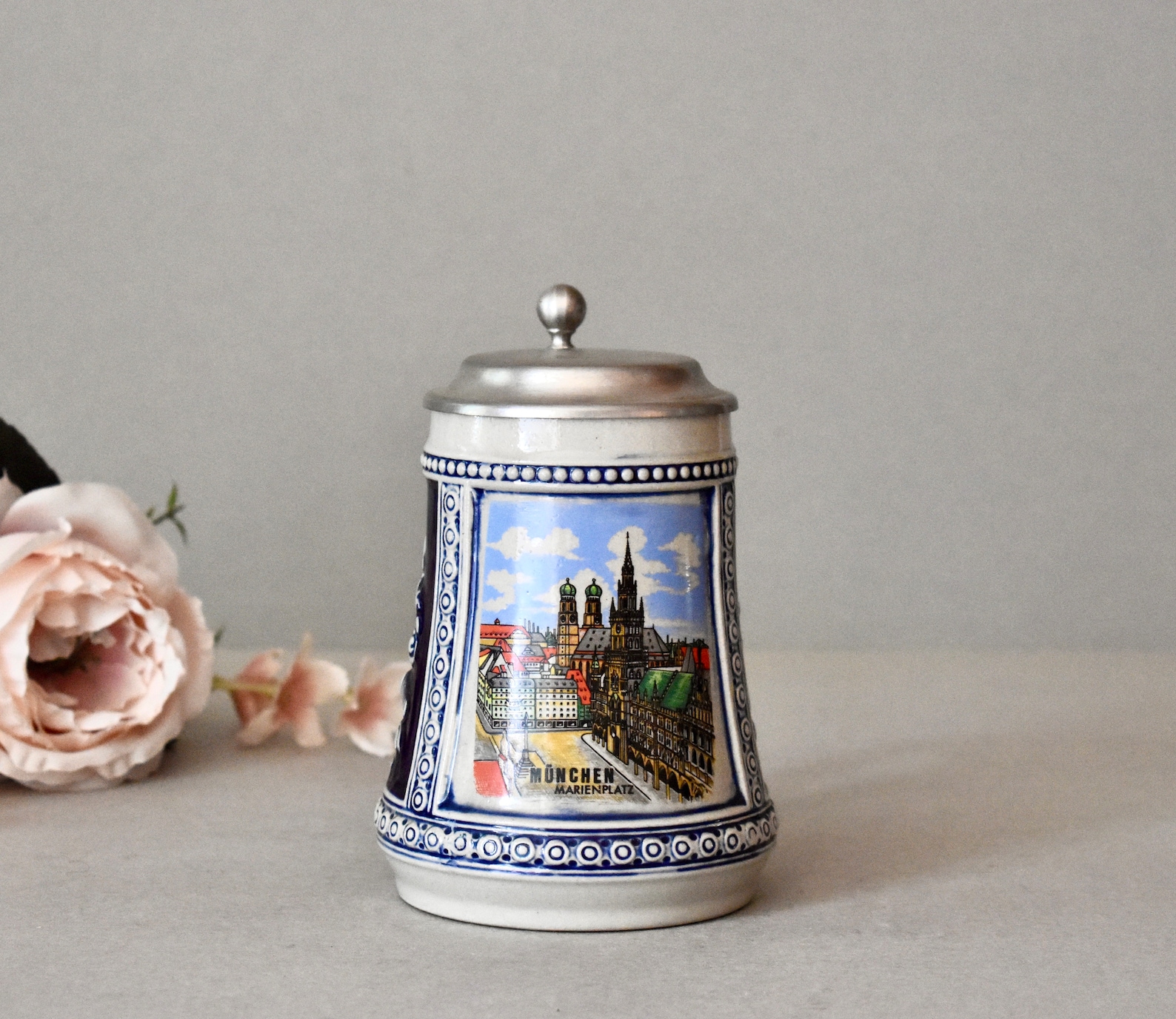 Ceramik Beer Mug Vintage Pottery Home Decor Beer Stein Rustic German ...