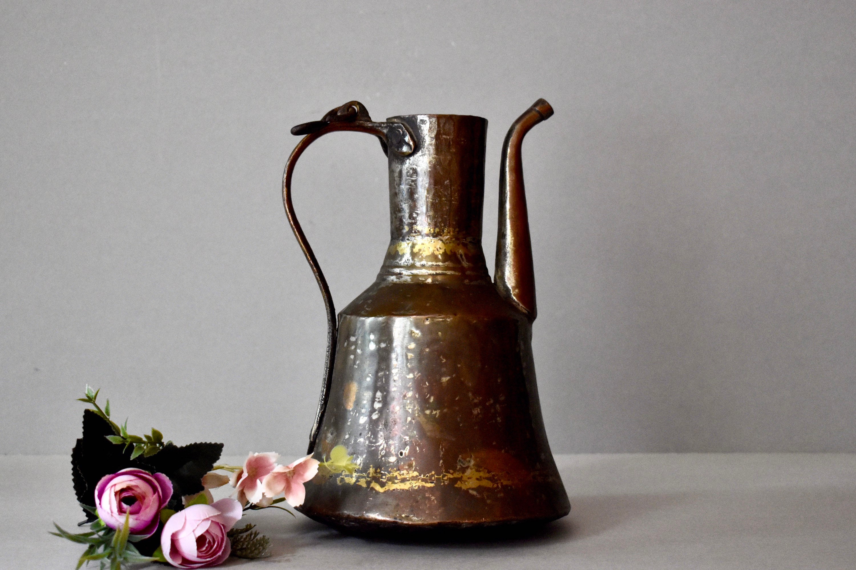 Antique Ottoman Imperial Ibrik Jug Copper Collection - Etsy