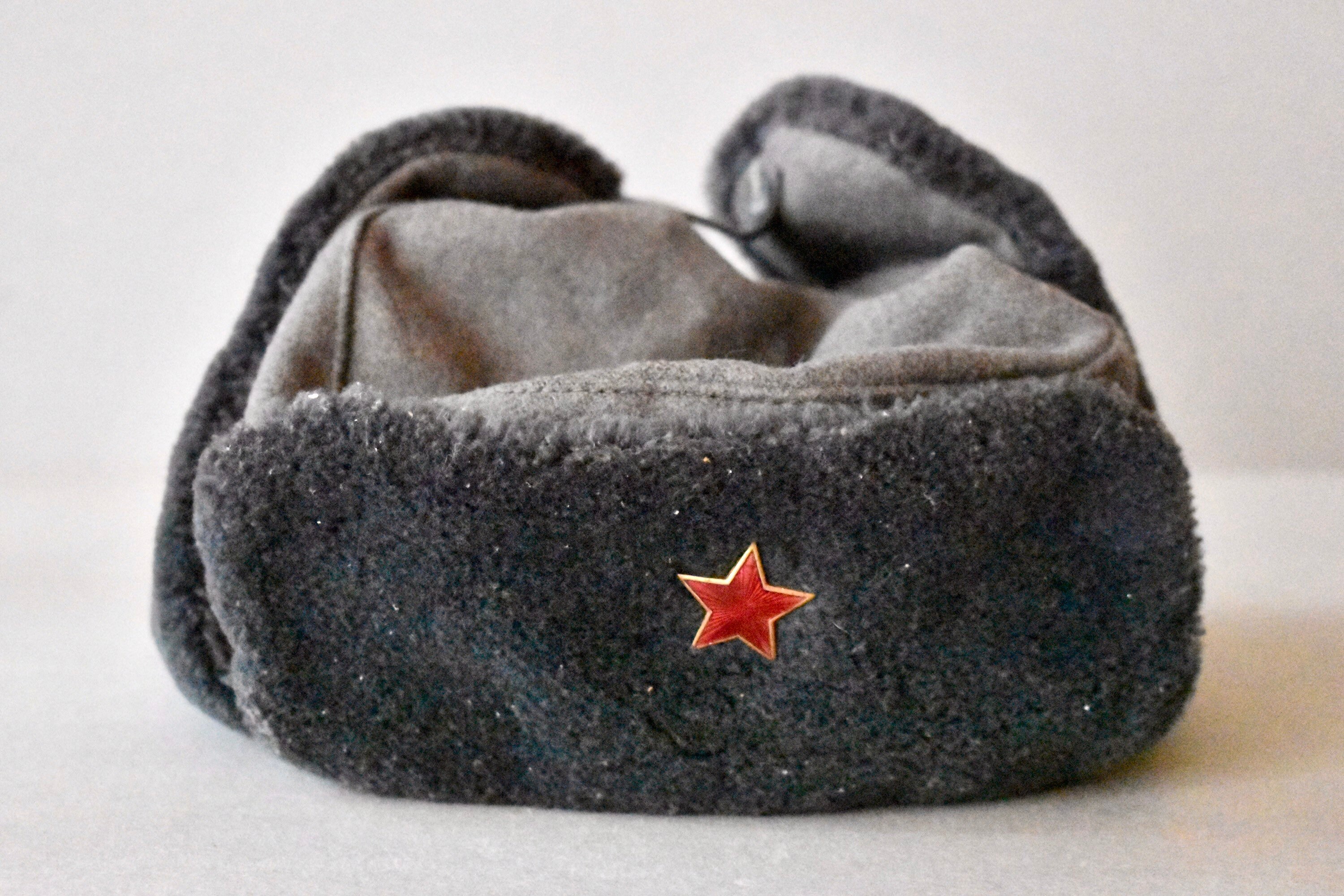 Vintage Soviet Military Hat Wool Hat Soviet Enameled Star Soviet Army ...