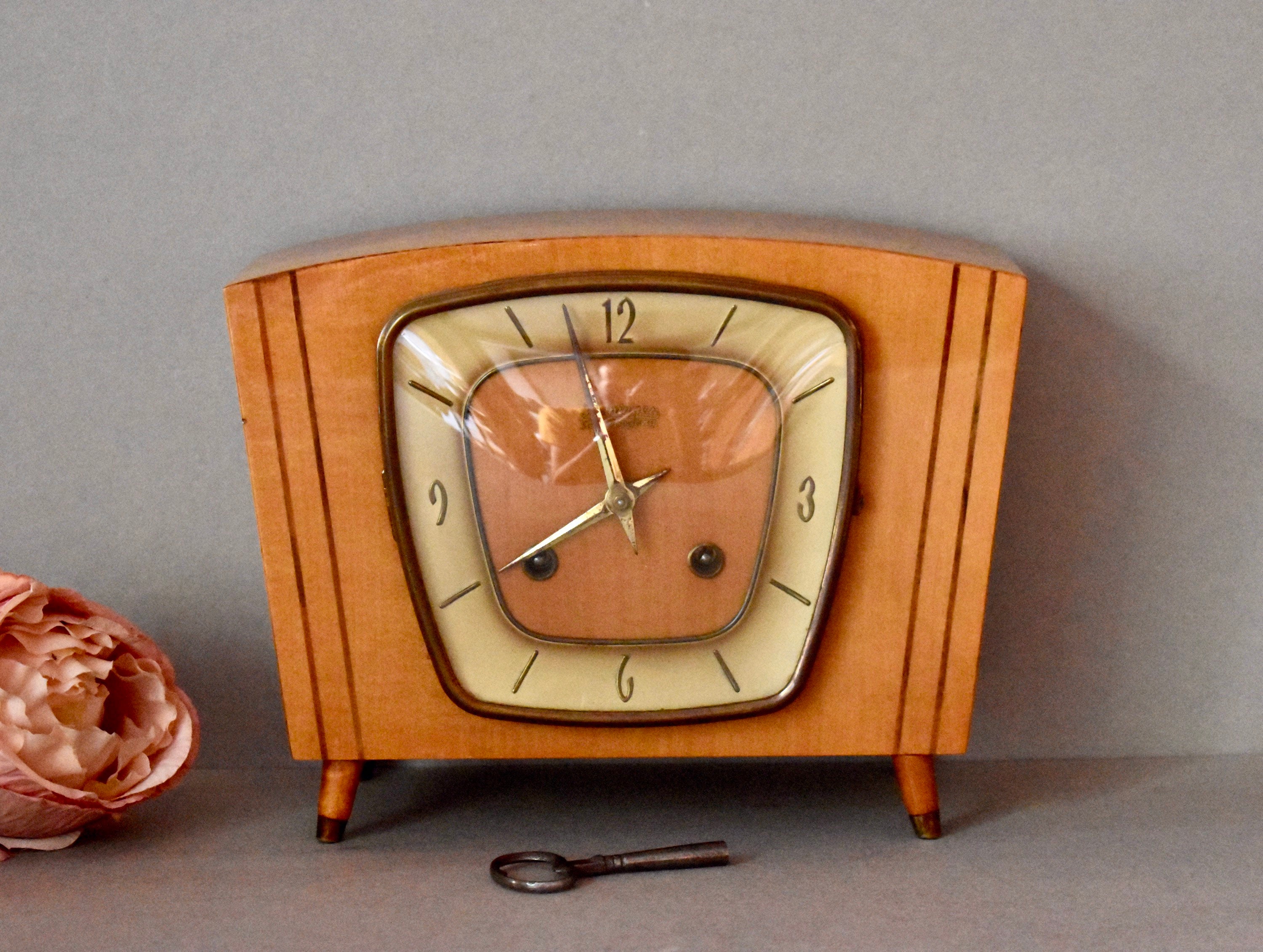 Vintage German Fireplace Clock Table Clock Home Decor Alarm Clock - Etsy