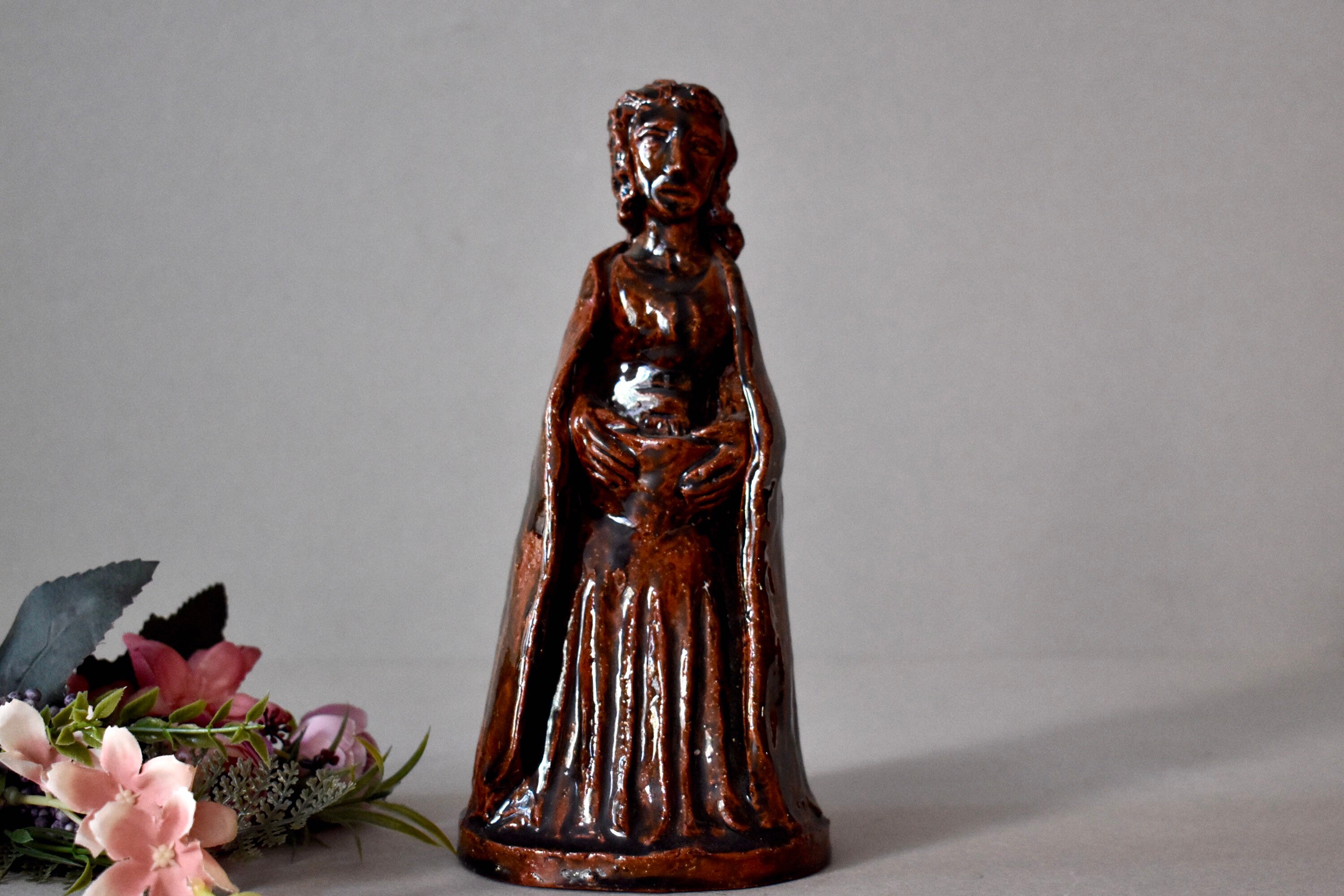 Vintage German Ceramic Figurine Hand Made Clay Statuette Collection ...