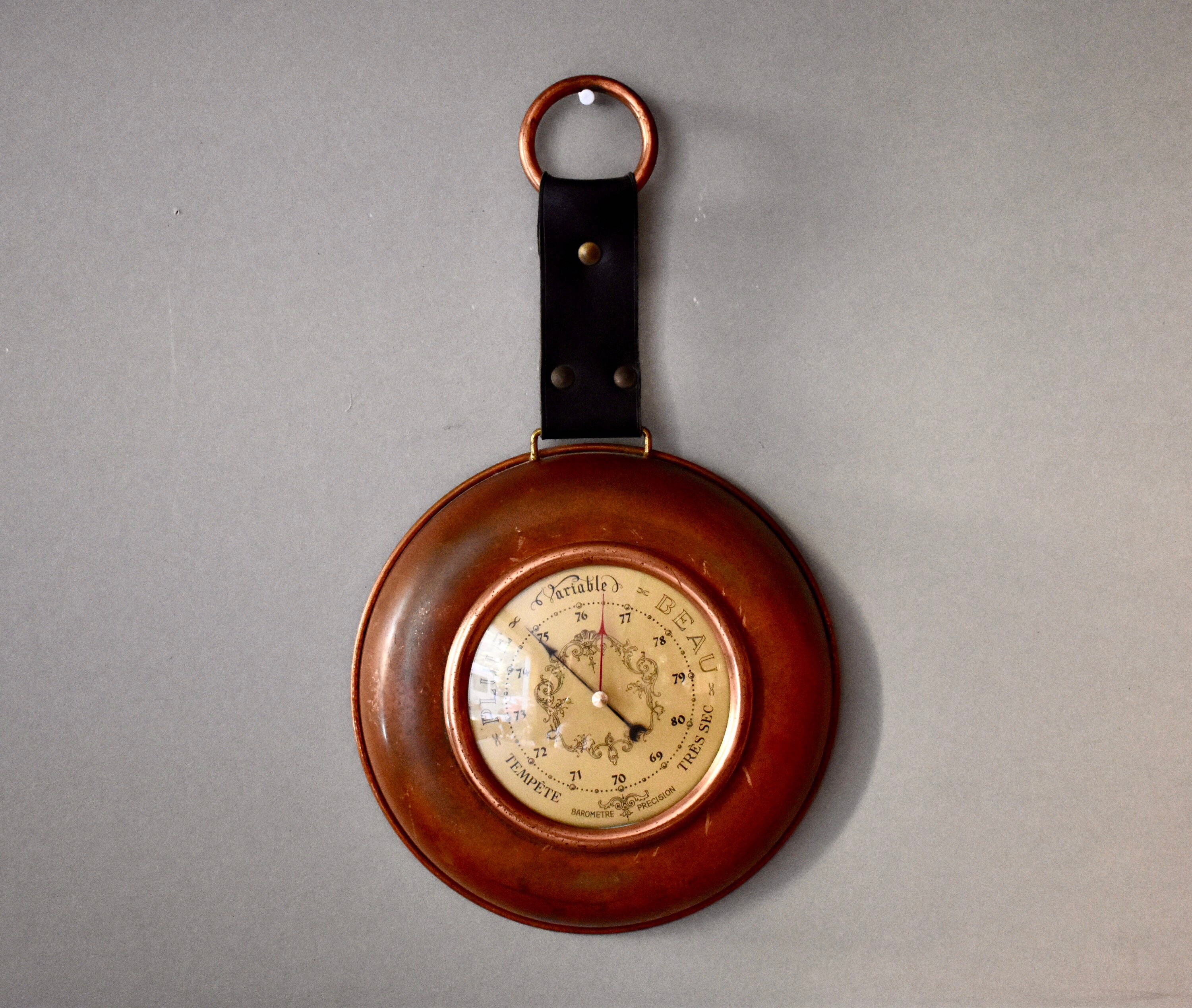 Vintage Copper Barometer Meteorological Station Collectable - Etsy