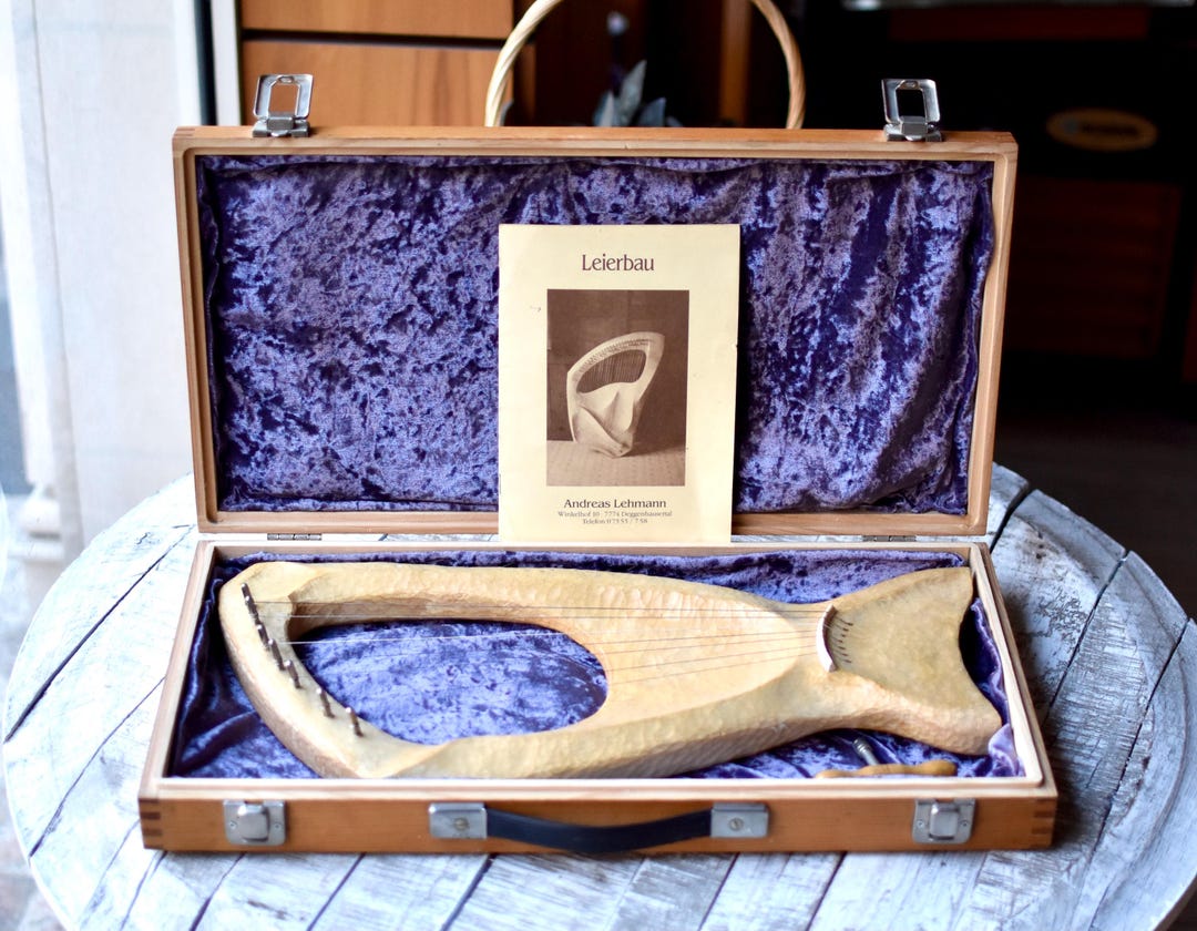 Vintage Andreas Lehmann Lyra Retro Musical Stringer Instrument Leierbau ...