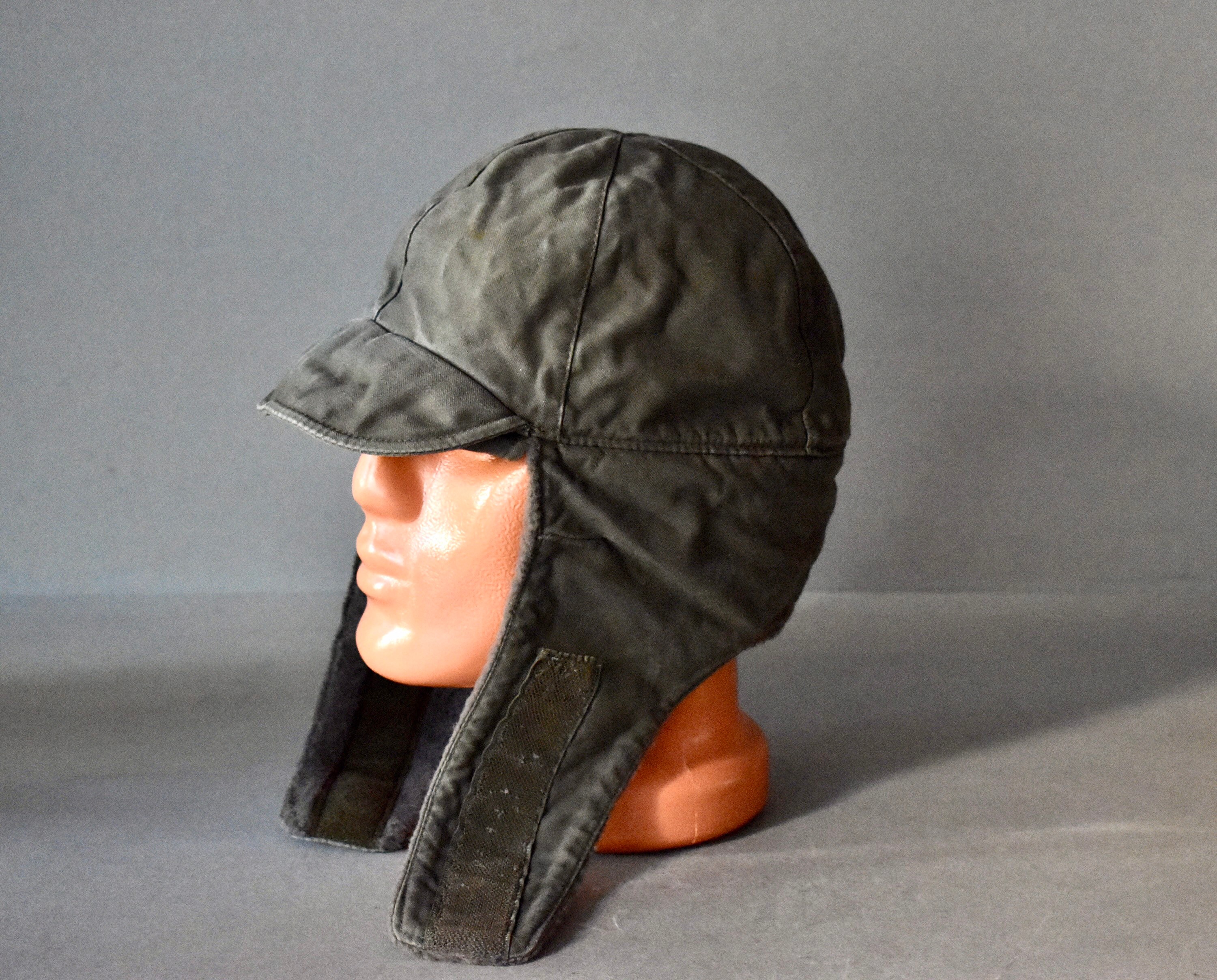 Vintage German Army Winter Hat Denim Polar Military Hat - Etsy