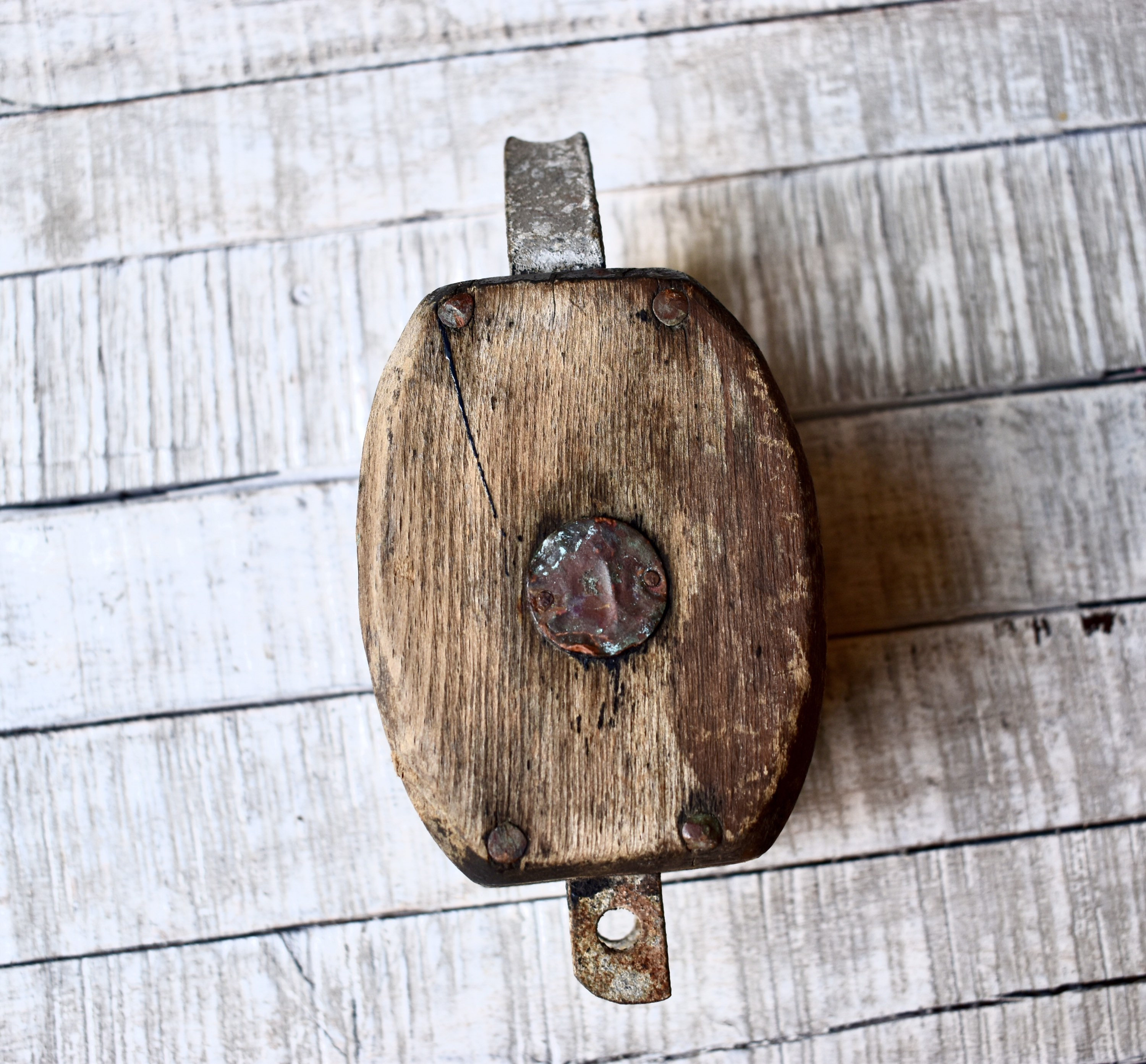 Vintage Large Wooden Block Ship Pulley Hoist Antique Ship - Etsy