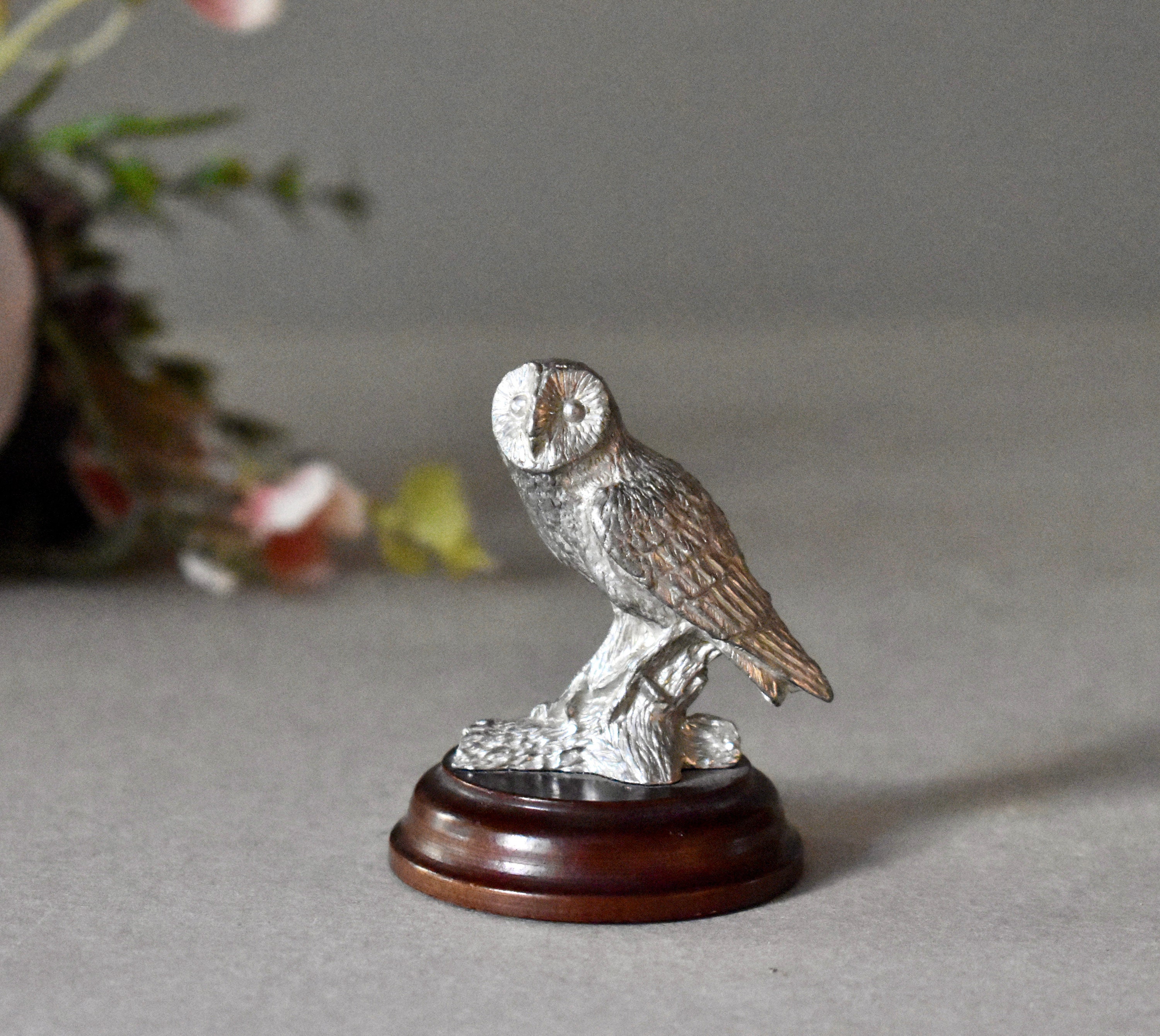 Vintage Pewter Figurine Owl Merlin Fine Arts Collectible Owl - Etsy