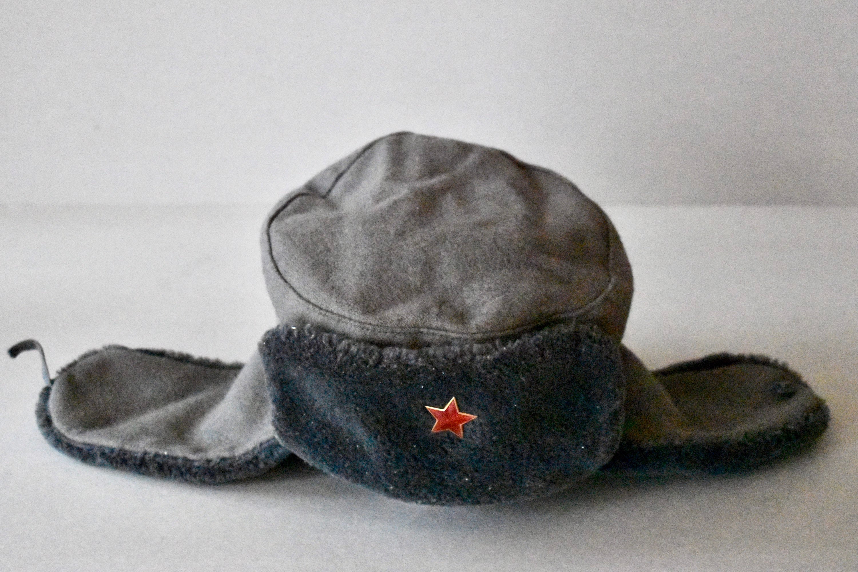 Vintage Soviet Military Hat Wool Hat Soviet Enameled Star Soviet Army ...