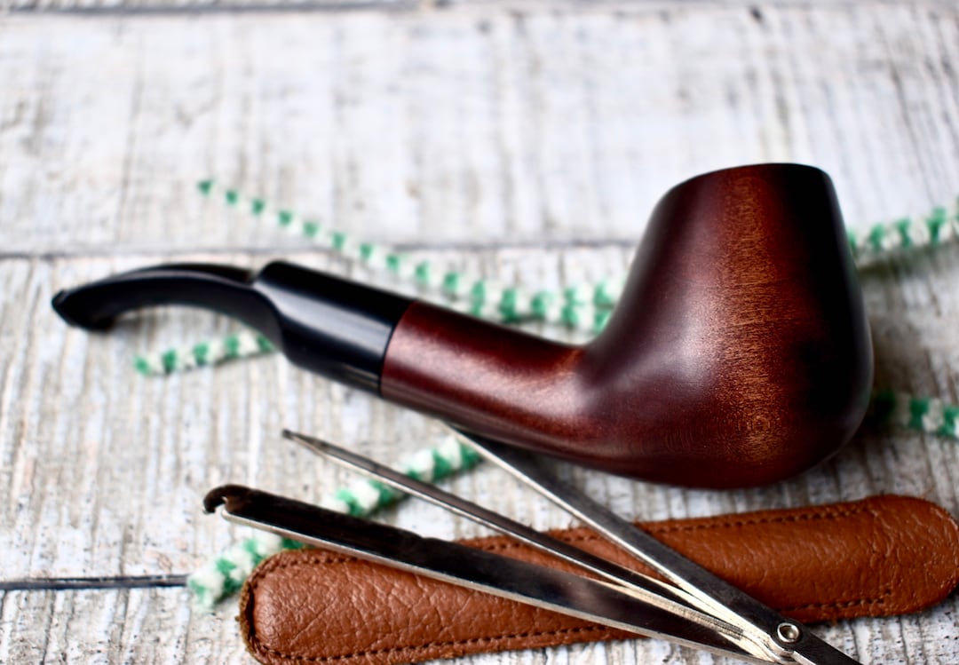 Vintage Pipe Smoking Set Mr. Brog 27 Pipe Pouch Pipe Tamper - Etsy