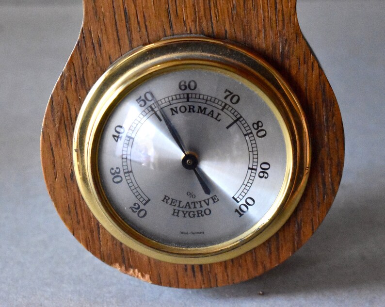 Vintage Big West Germany Barometer Hydrometer Thermometer ...