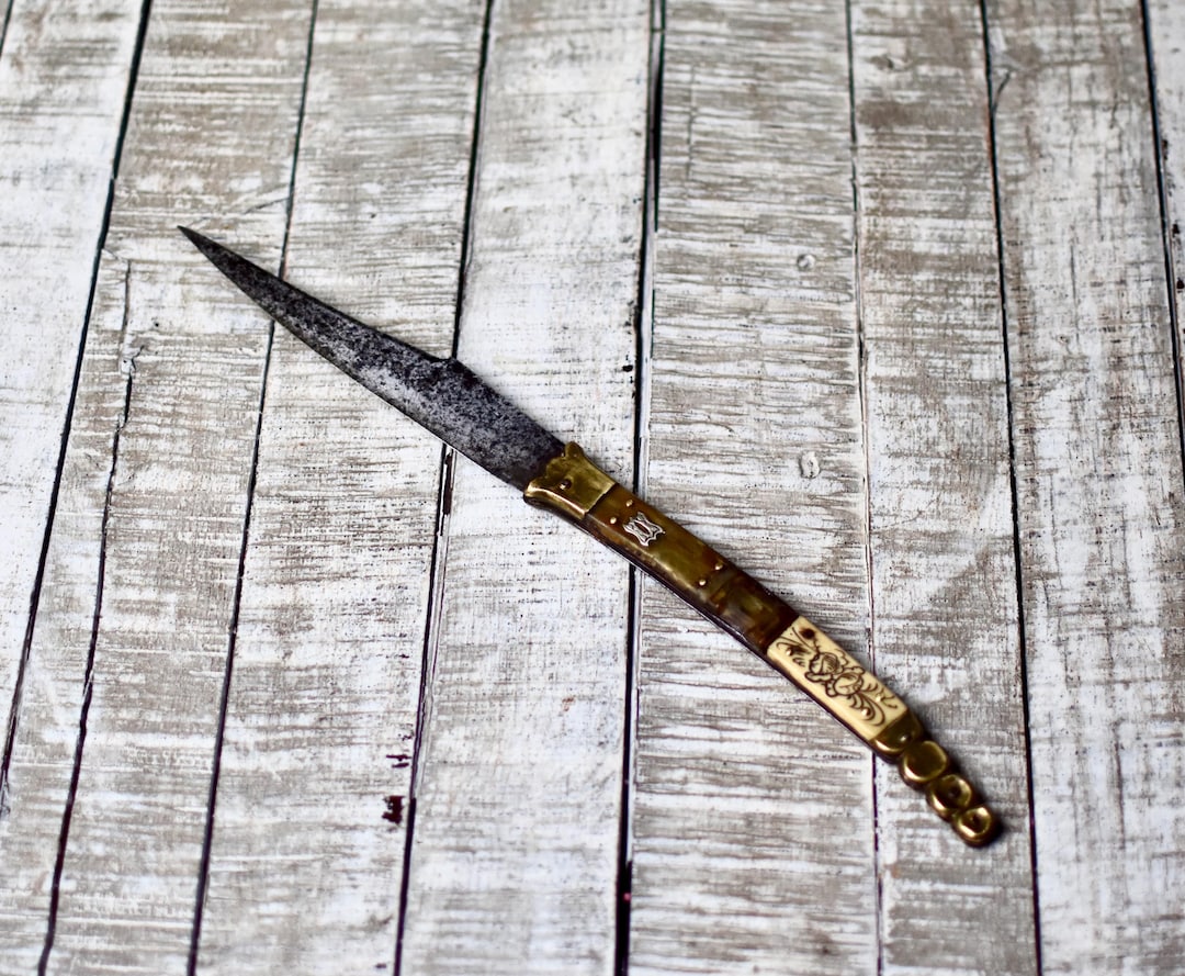 Antique 19th Century Spanish Navaja Fighting Large Folding Knife - Etsy