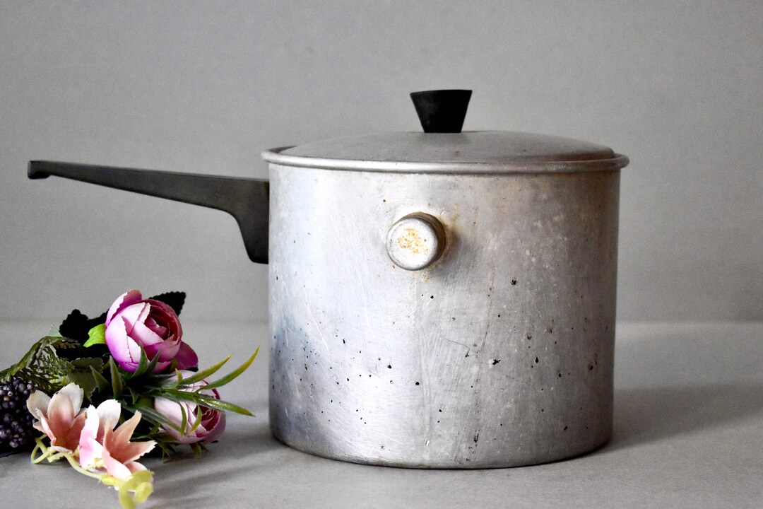 Vintage Aluminum Milk Boiling Pot East Europe Vintage Home Decor Retro ...