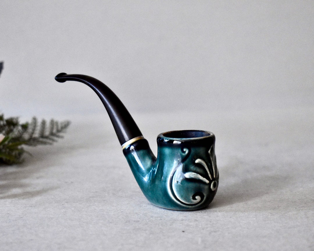 Vintage Ceramic Smoking Pipe Collectable Pipe - Etsy