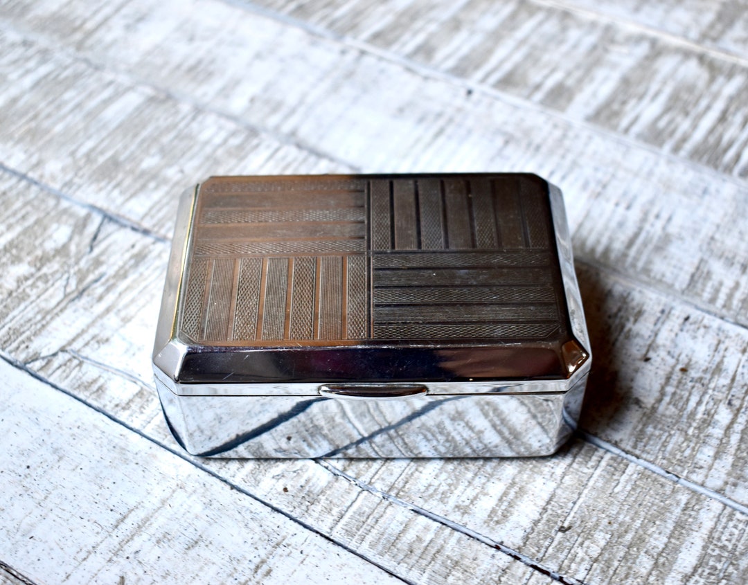 Vintage Metal Cigarette Box Retro Tobacco Box Collectable Cigar Box - Etsy