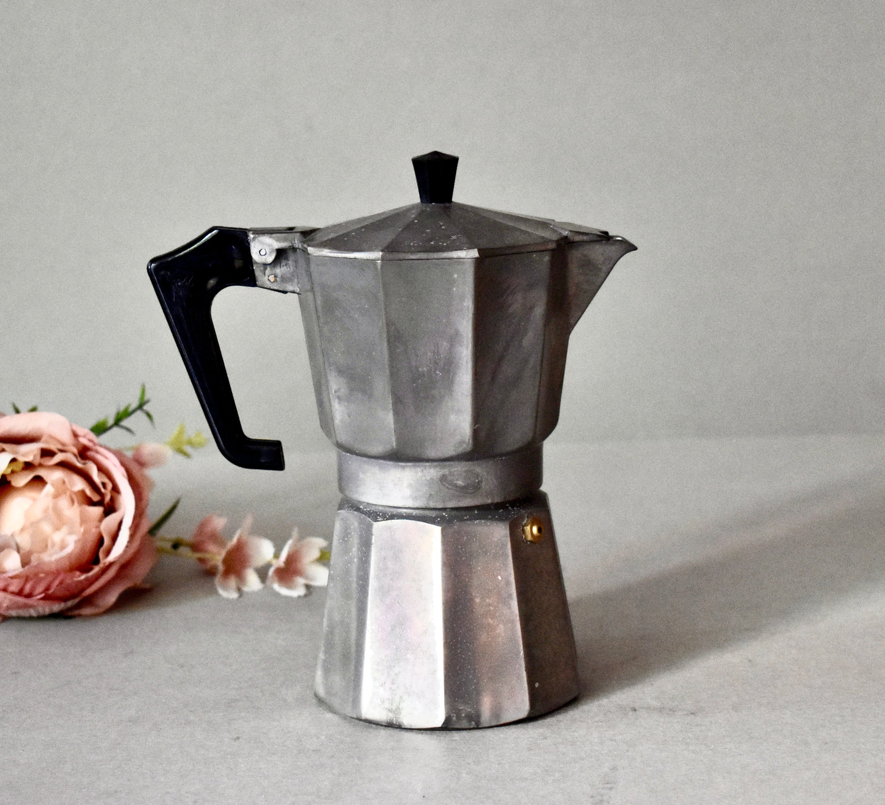 Vintage Aluminum Italian Coffee Machine Pezzetti Collctable Coffeemaker ...