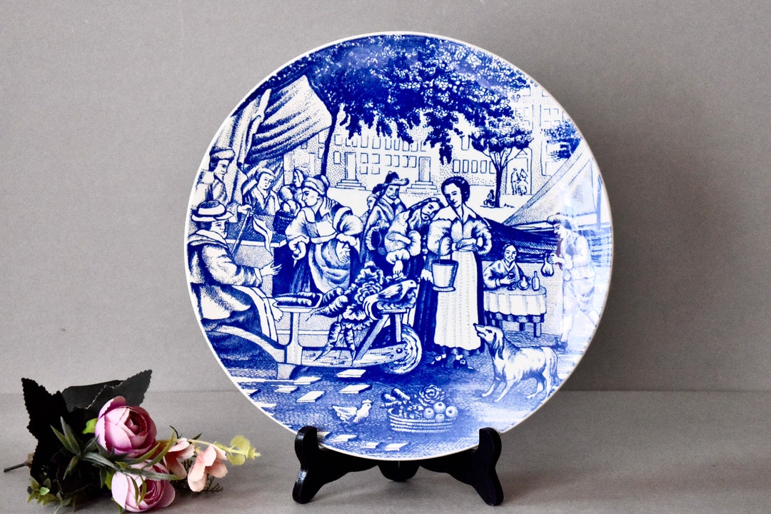 Vintage Porcelain Plate Boch Delfts Home Decor Vintage Gif Wall Decor ...