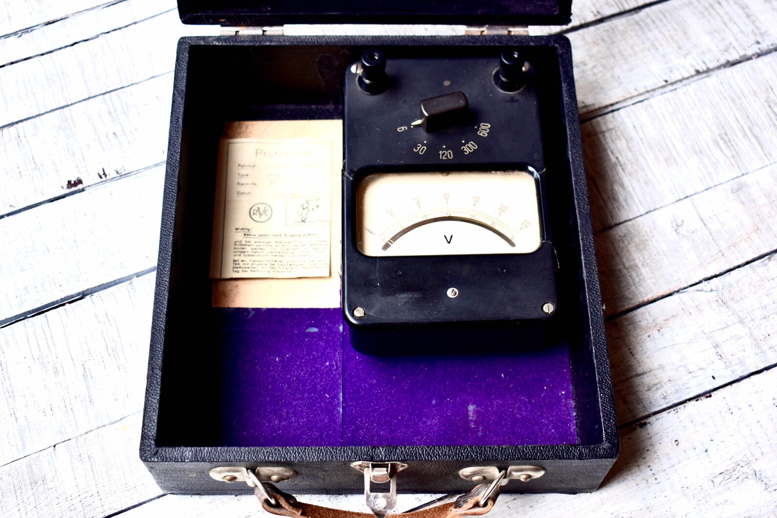 Vintage Voltmeter in Box Retro Electric Apparatus Old Vintage - Etsy