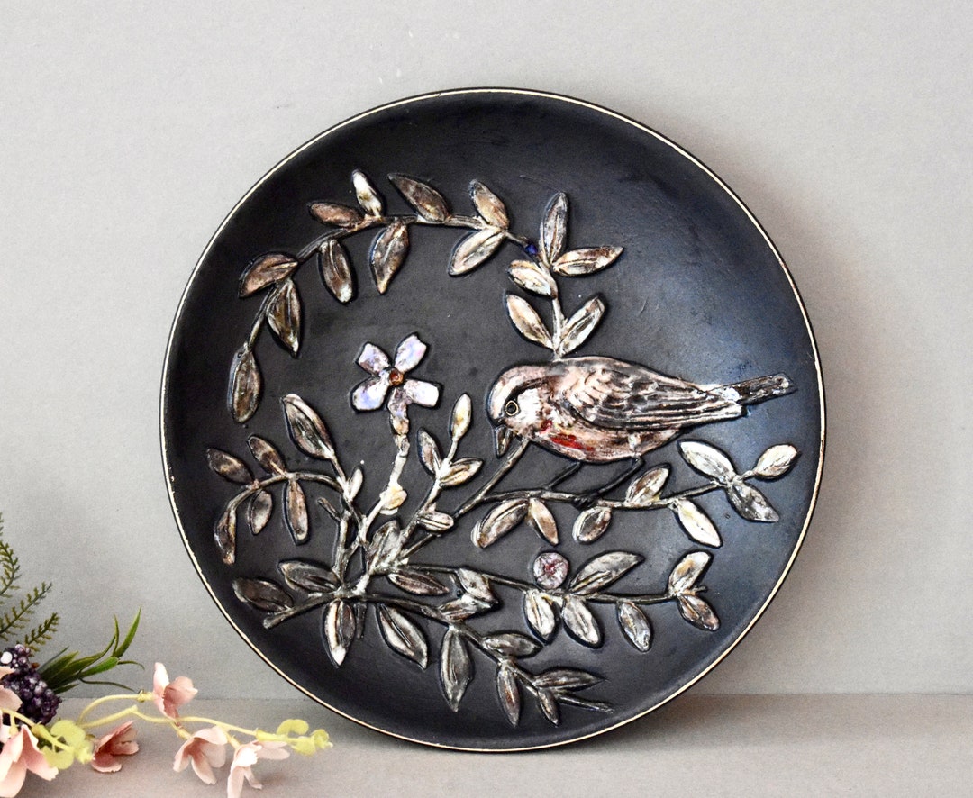 Vintage Ceramic Wall Decor Plate Studio Art Ceramic Decorative Plate - Etsy