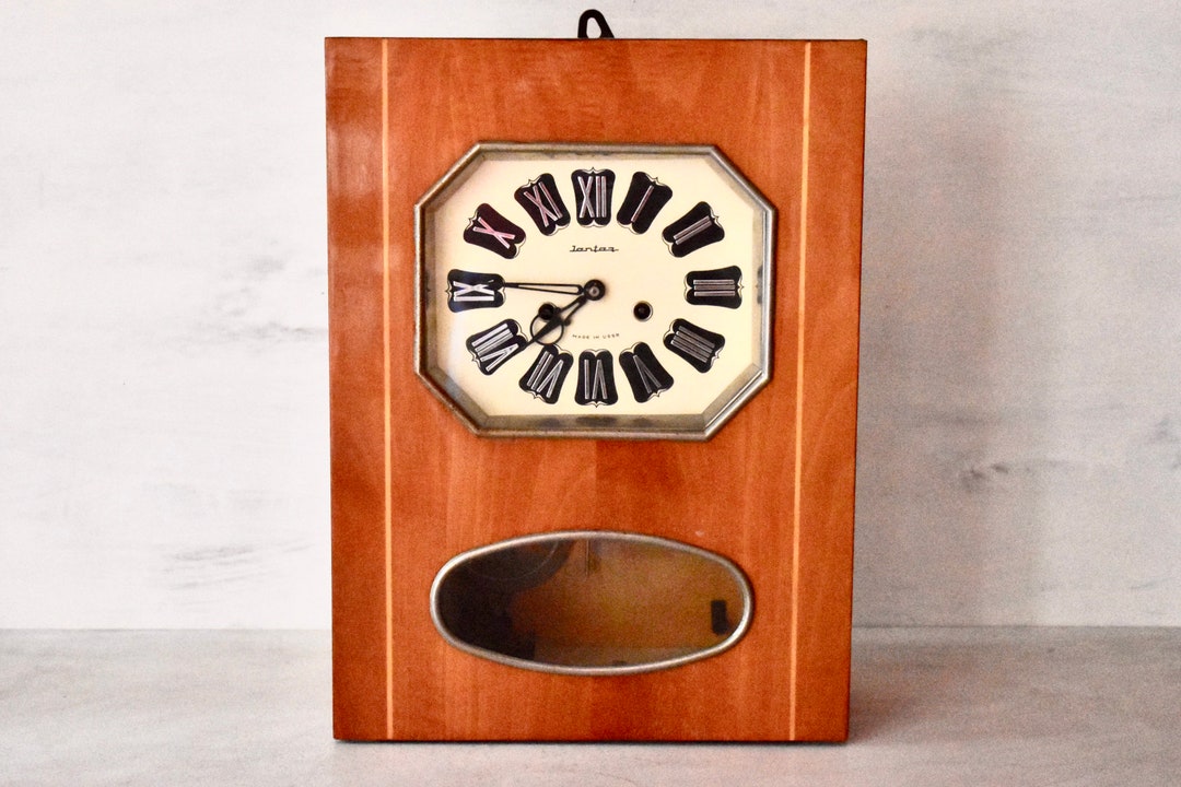 Soviet Union Wall Clock Jantar Vintage Decor Home Decor Antique Gift ...