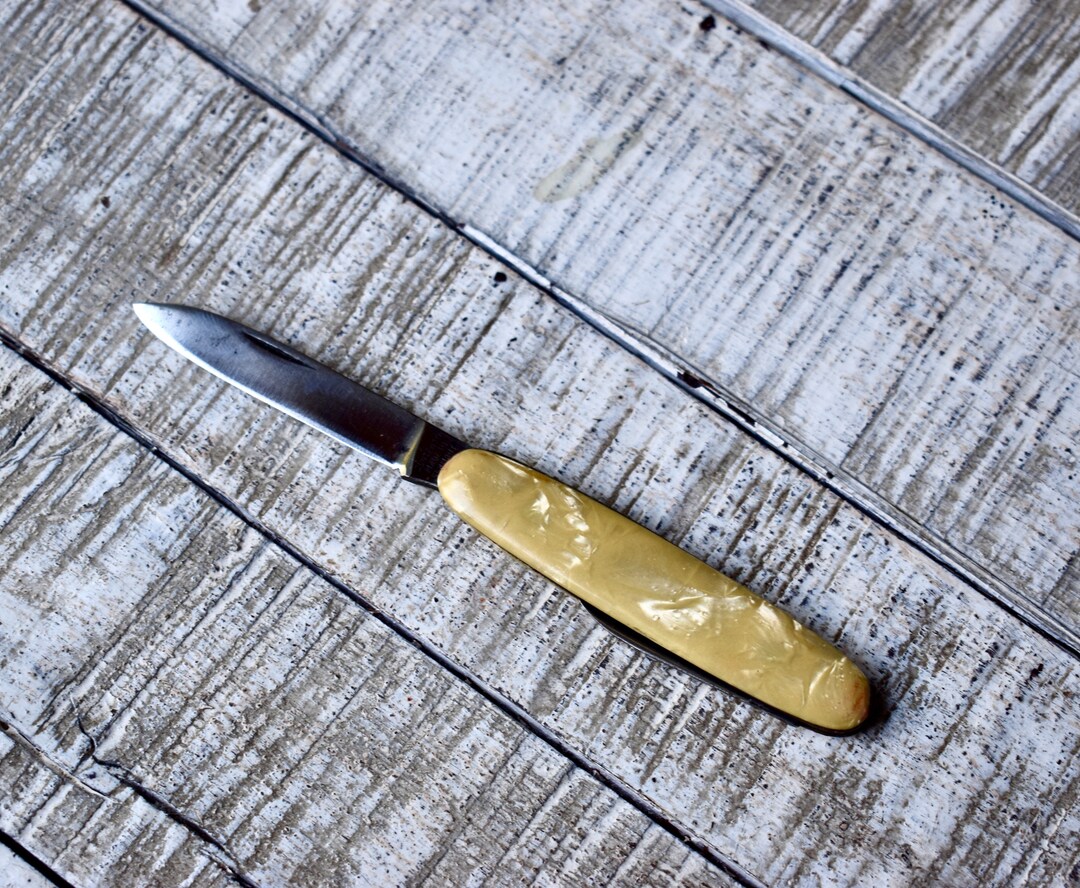 Vintage Germany Folding Knife Collectable Pocket Knife Mother of Pearl ...
