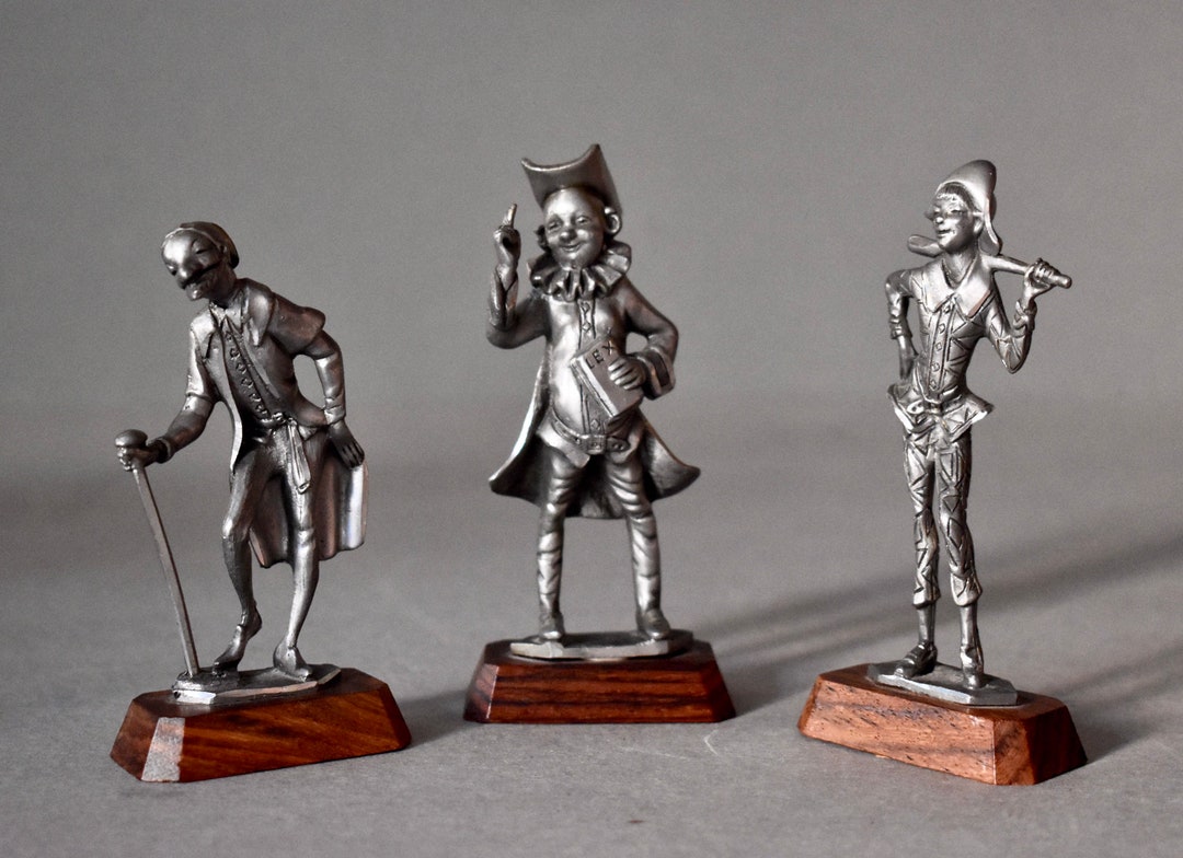 Vintage Pewter Lead Figurine Collectable Peltro Inciso Figurine - Etsy