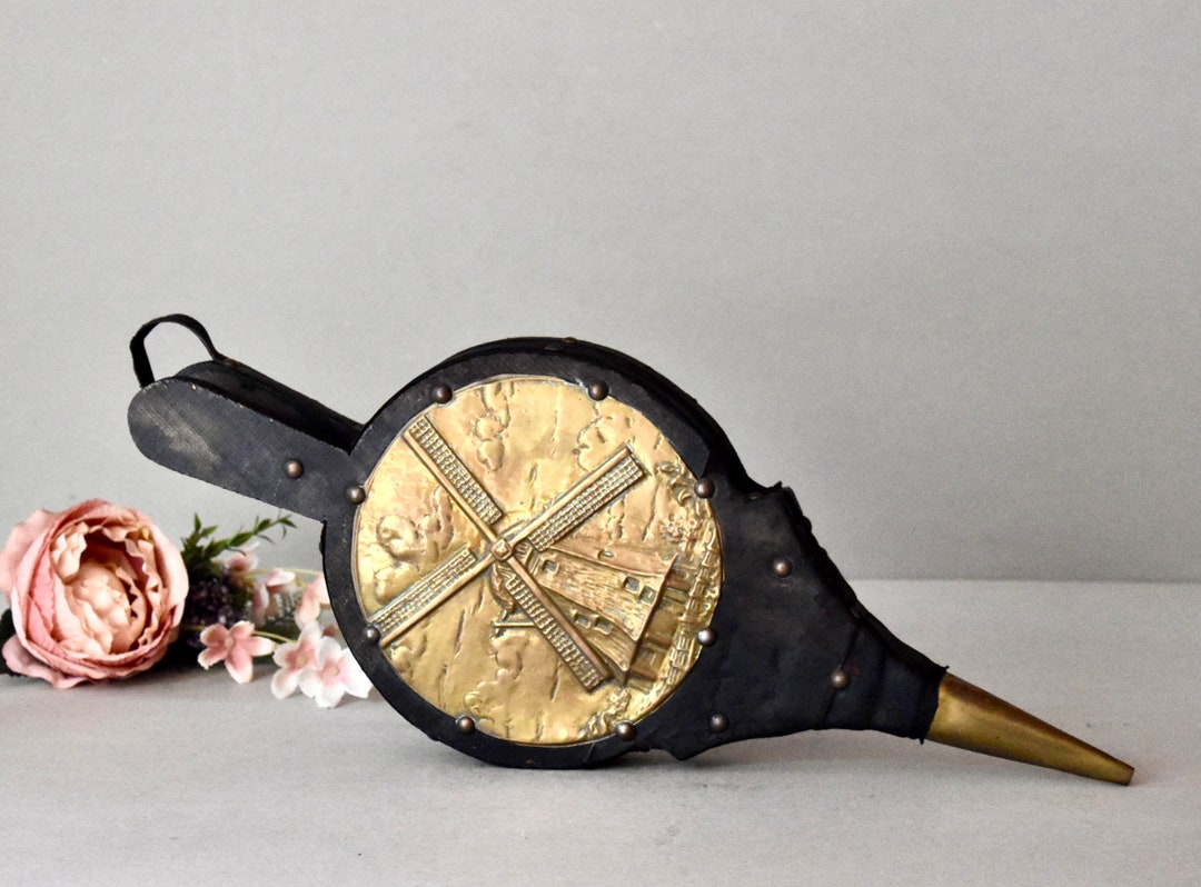 Vintage Fireplace Fan Rustic Decor Fireplace Tools - Etsy
