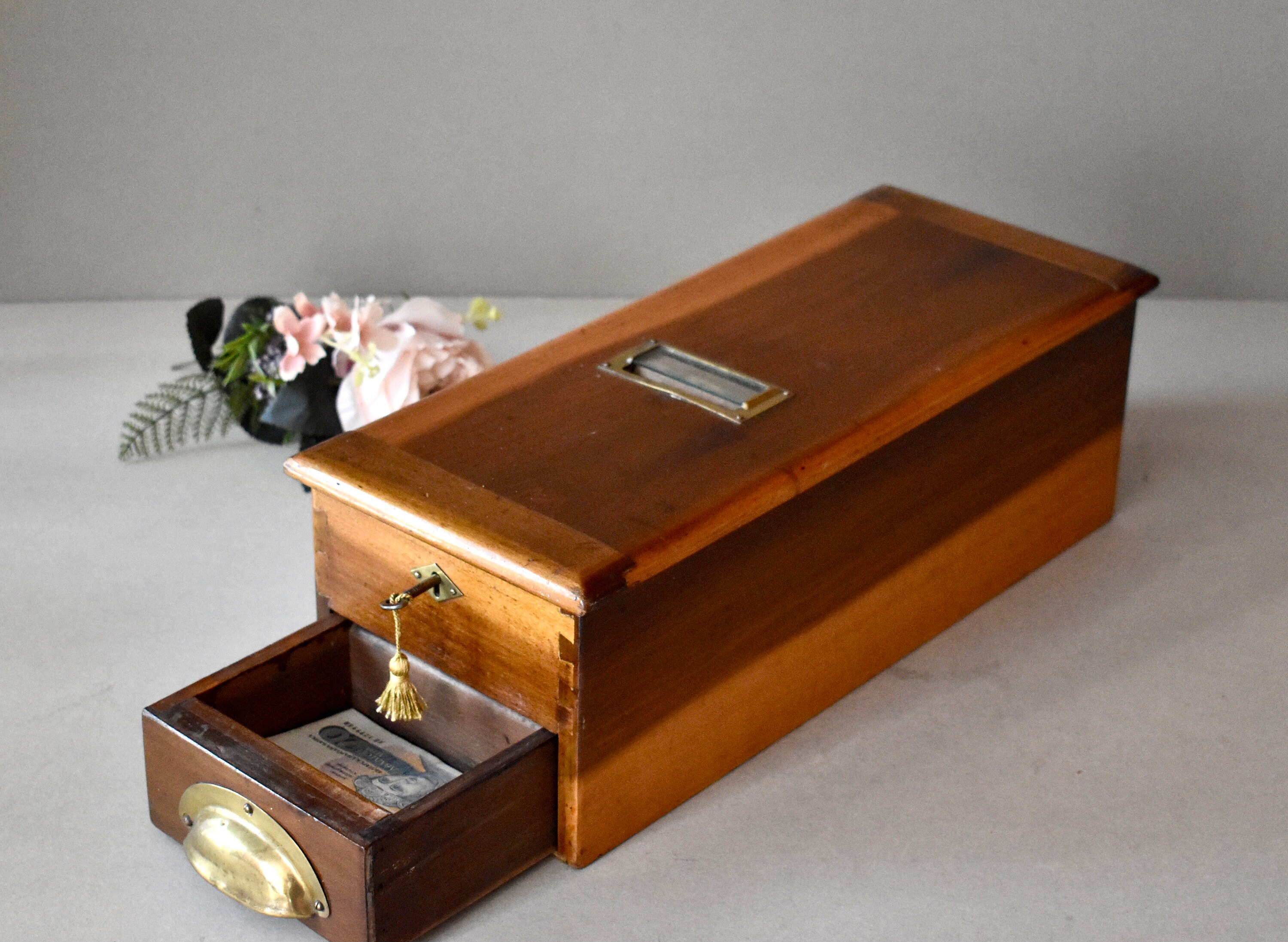 Antique Wooden Cash Register Box Victorian Cash Box Liverpool - Etsy