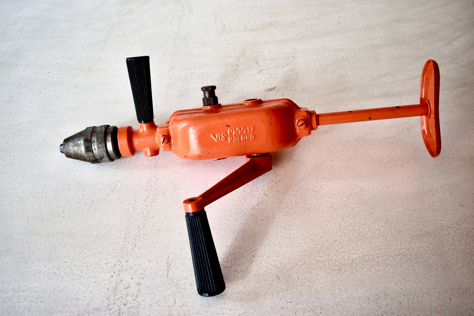 Vintage Hand Drilling Machine Garage Tools Poland Hand Drilling Machine ...