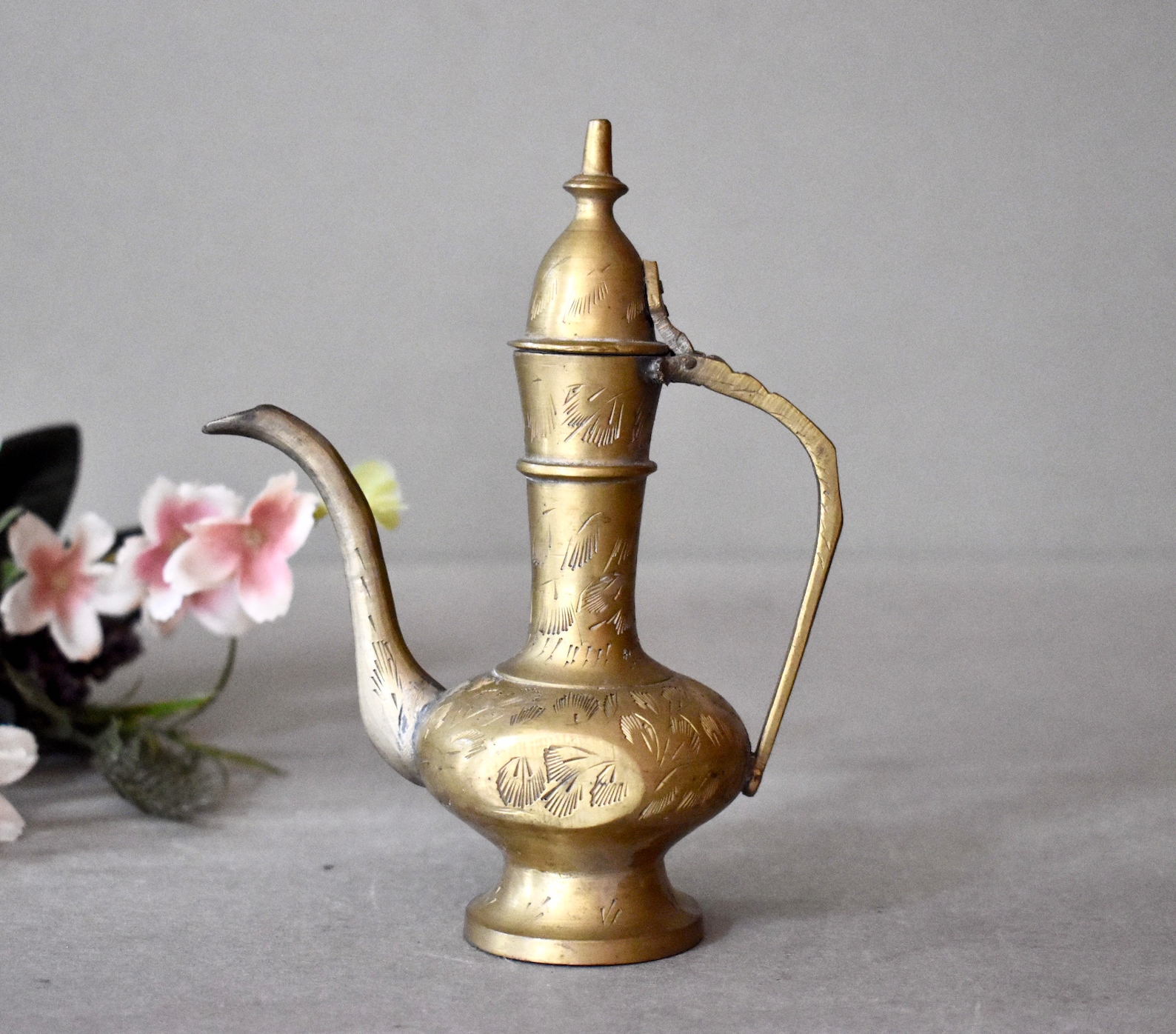 Vintage Coffee Ibrik Vintage Brass Jug Coffee Kettle Oriental Decor ...