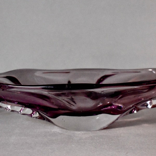 Amethyst Glass Bowl - Etsy