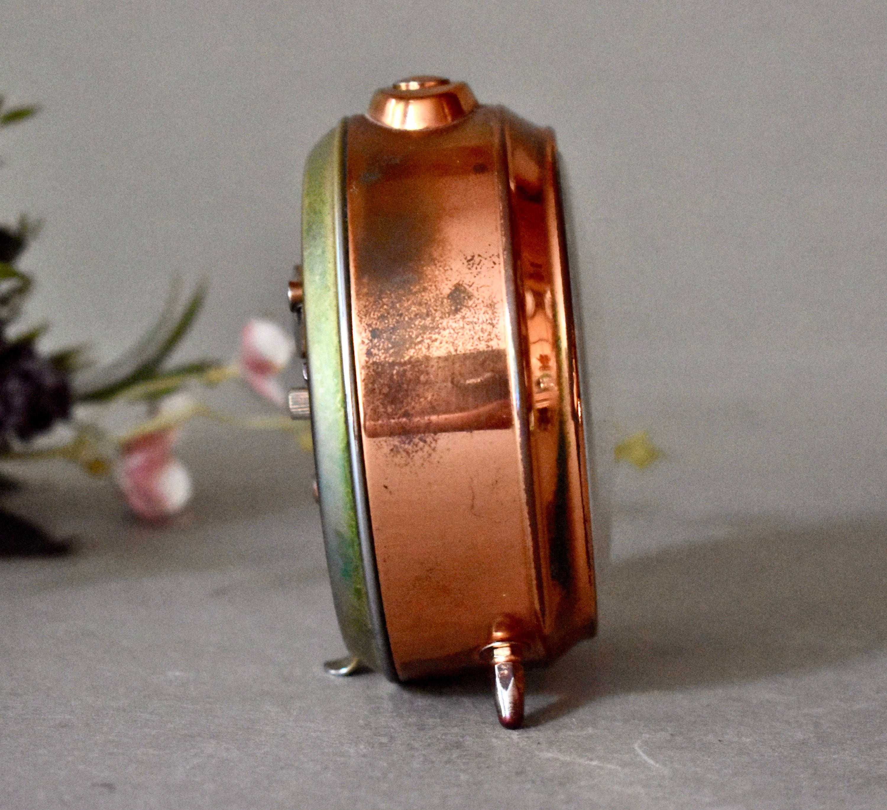 Vintage Copper Alarm Clock MOM Table Clock Home Decor Table Vinntage ...