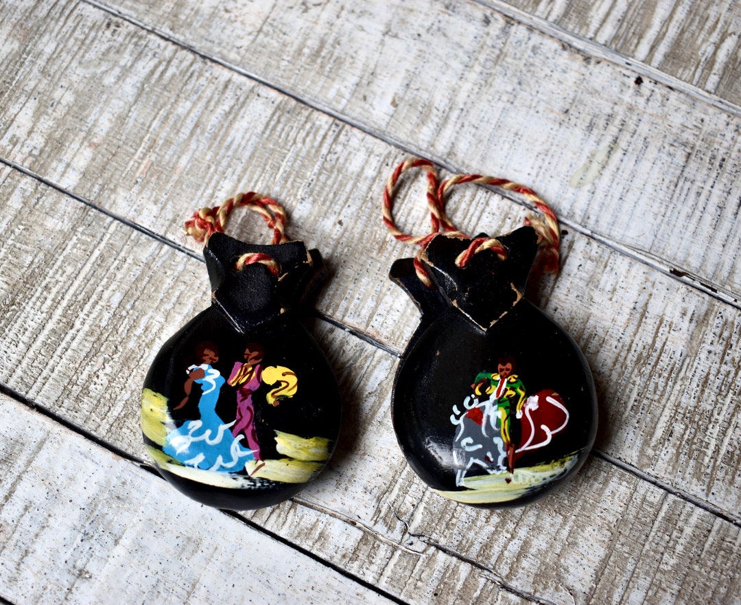 Vintage Spanish Castanets Flamenco Castañuelas - Etsy UK