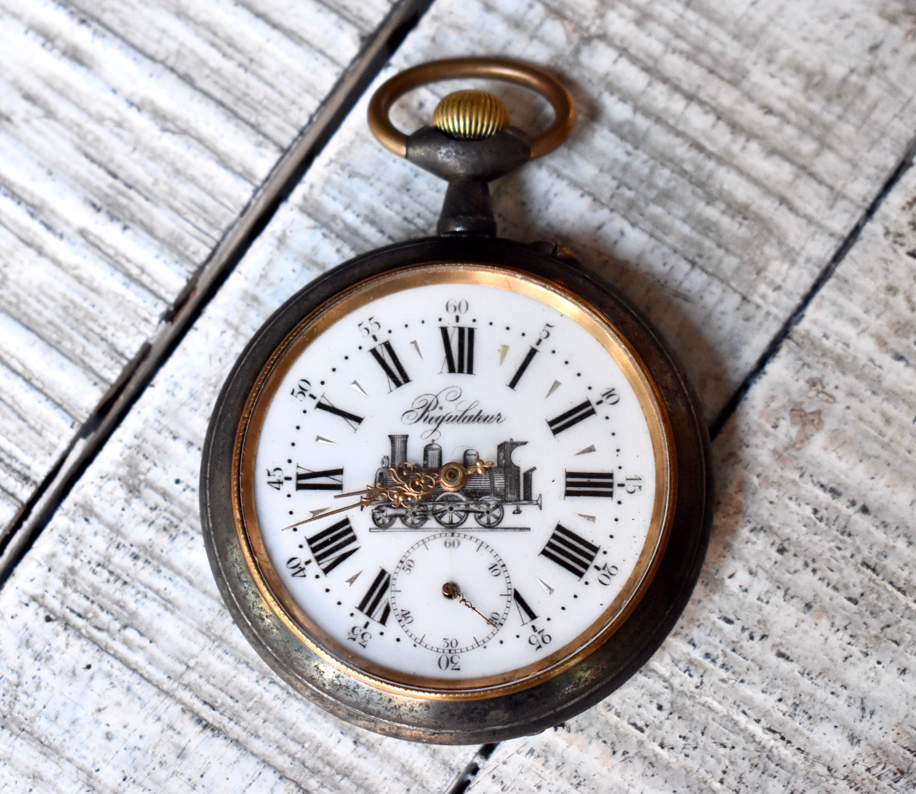 Antique Swiss Pocket Watch Regulator Goliath Collectable Watch - Etsy