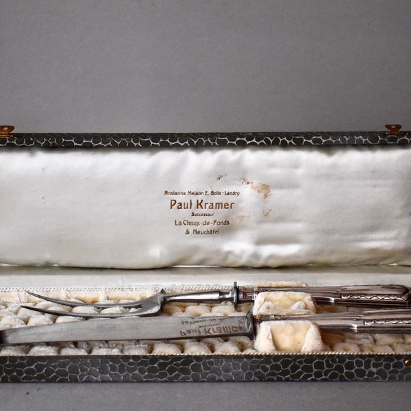 Antique Carving Set - Etsy