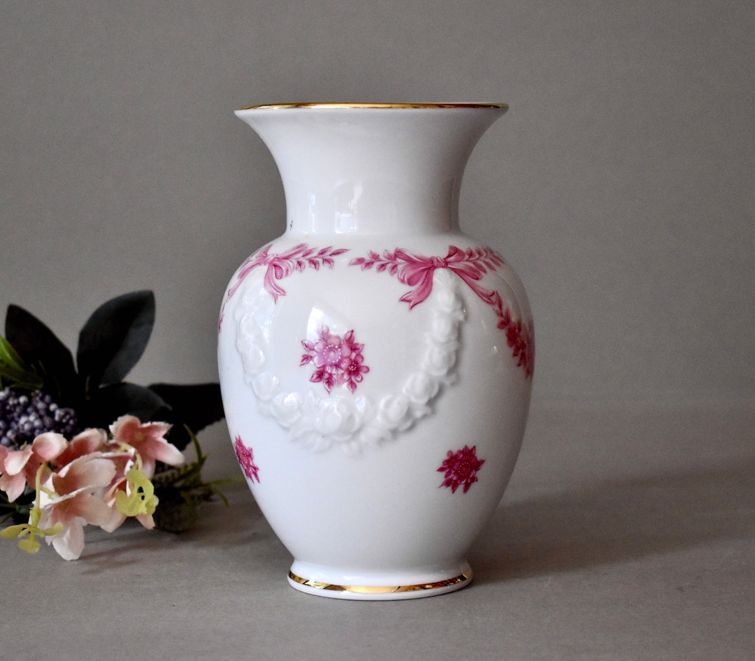 Vintage Germany Porcelain Vases Home Decor Bavarian Porcelain Table ...
