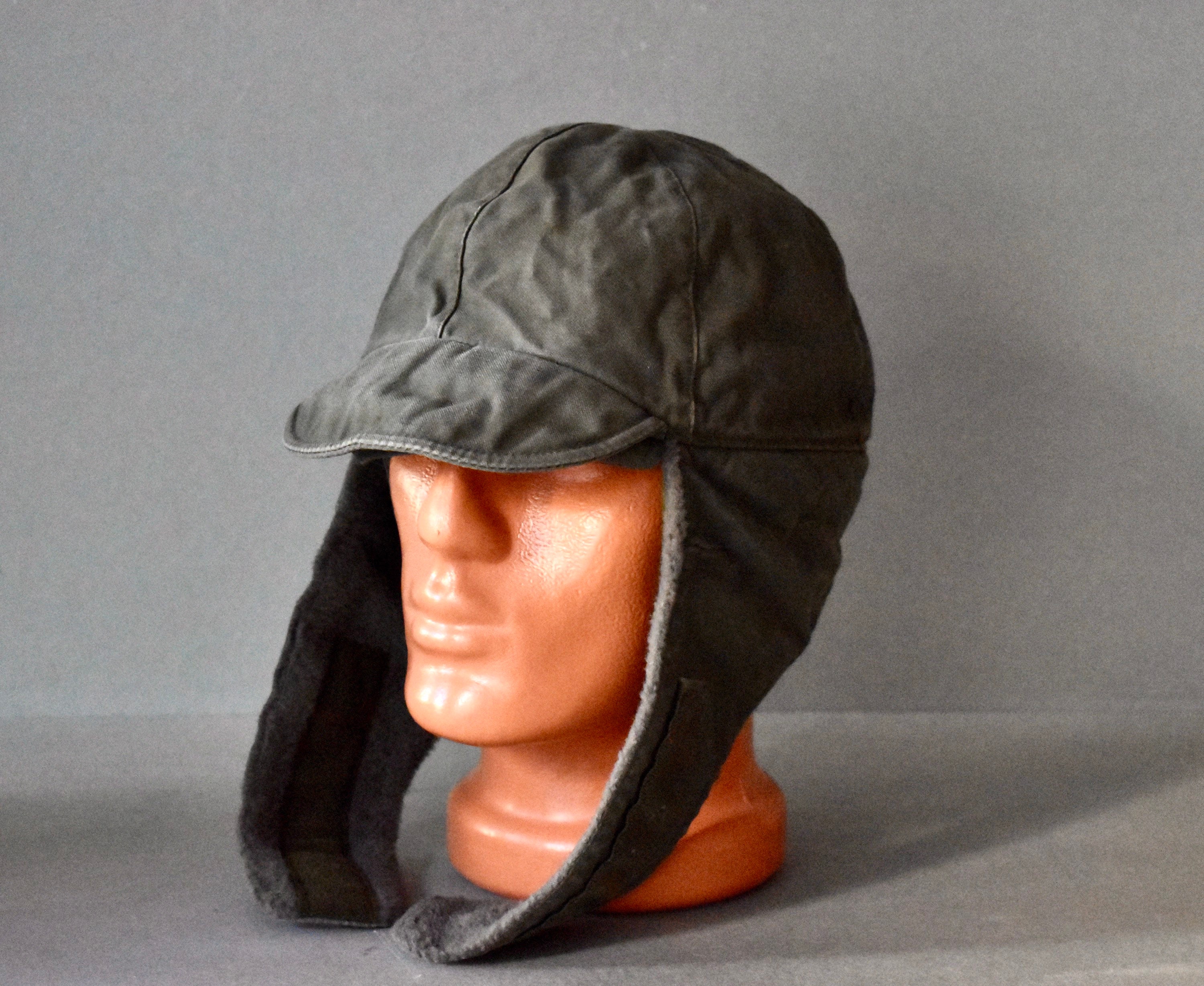 Vintage German Army Winter Hat Denim Polar Military Hat - Etsy
