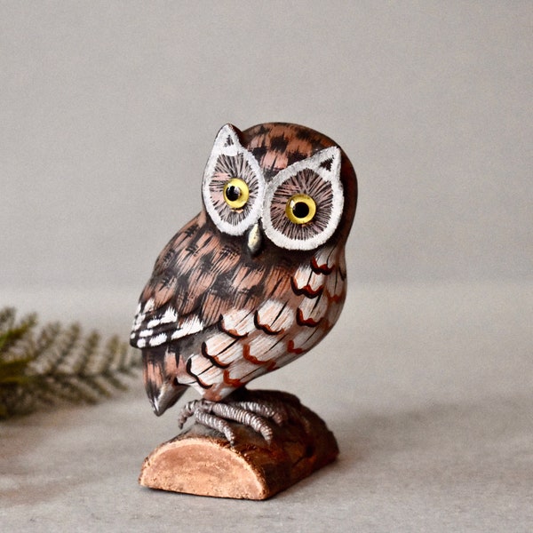 Wooden Owl - Etsy