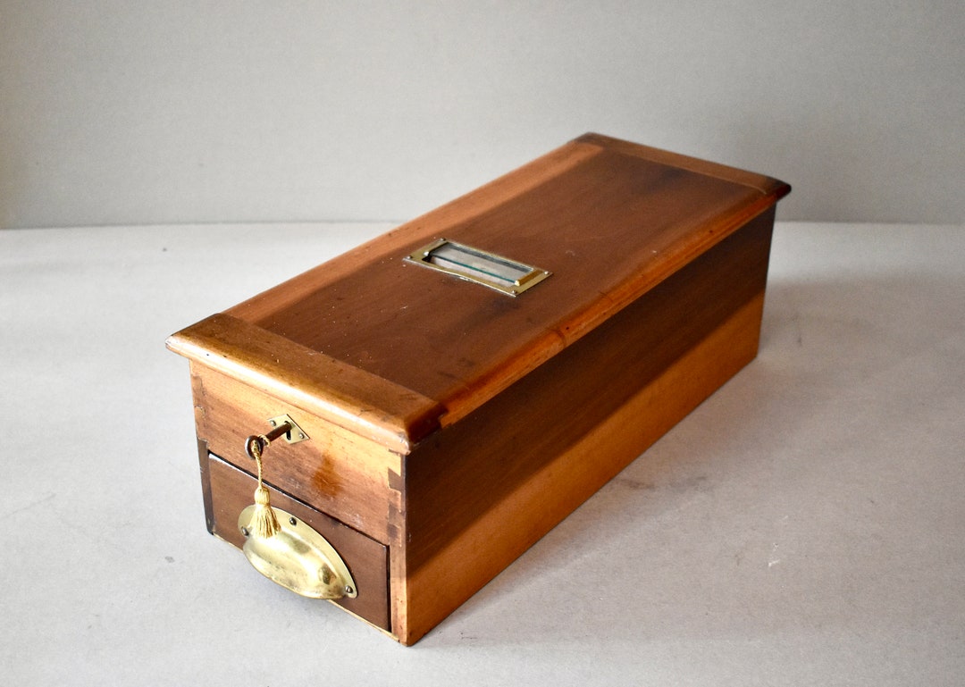 Antique Wooden Cash Register Box Victorian Cash Box Liverpool - Etsy