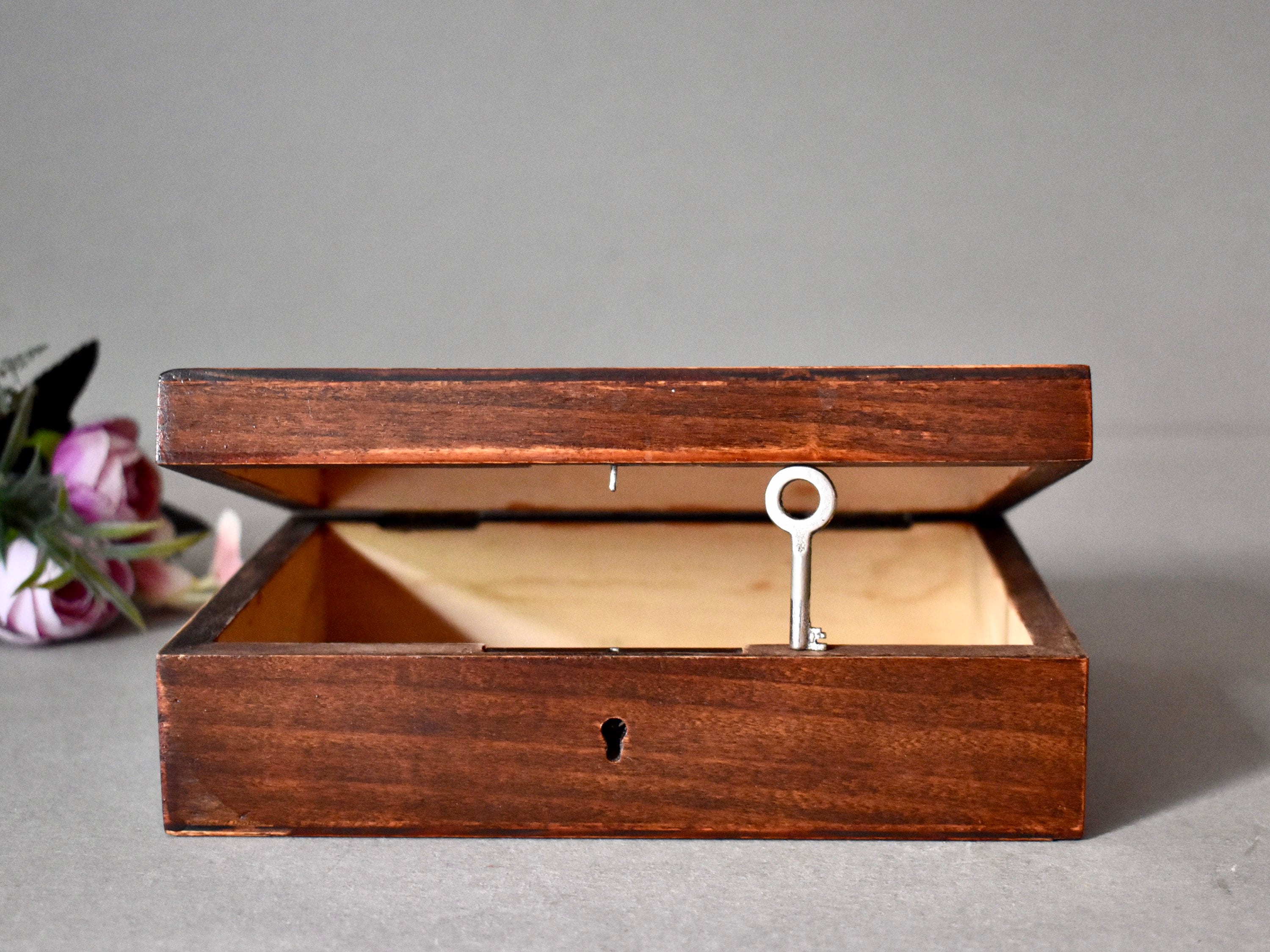 Vintage Wooden Tobacco Box Cigarette Storage Box Retro Wooden - Etsy