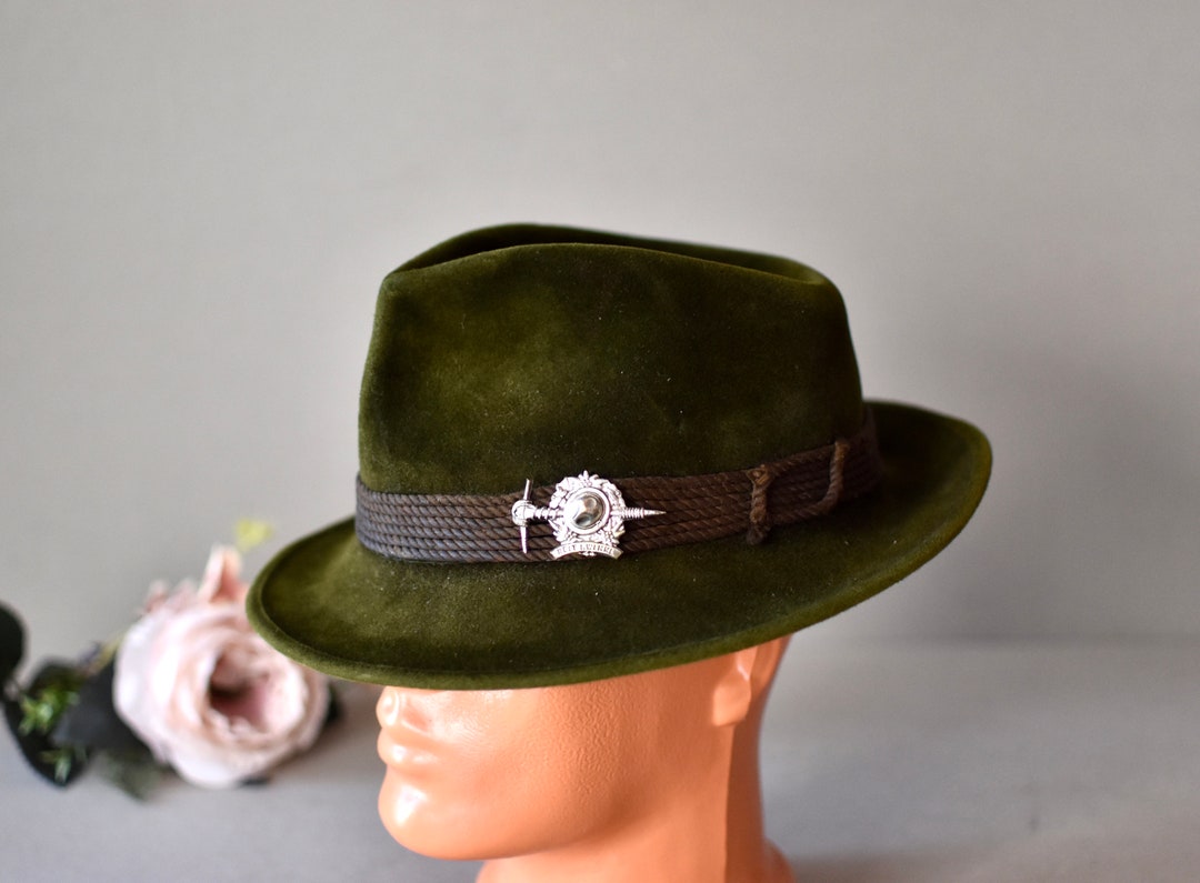 Vintage Mans Hunting Hat Germany Wool Mountain Hat Vintage Gift - Etsy