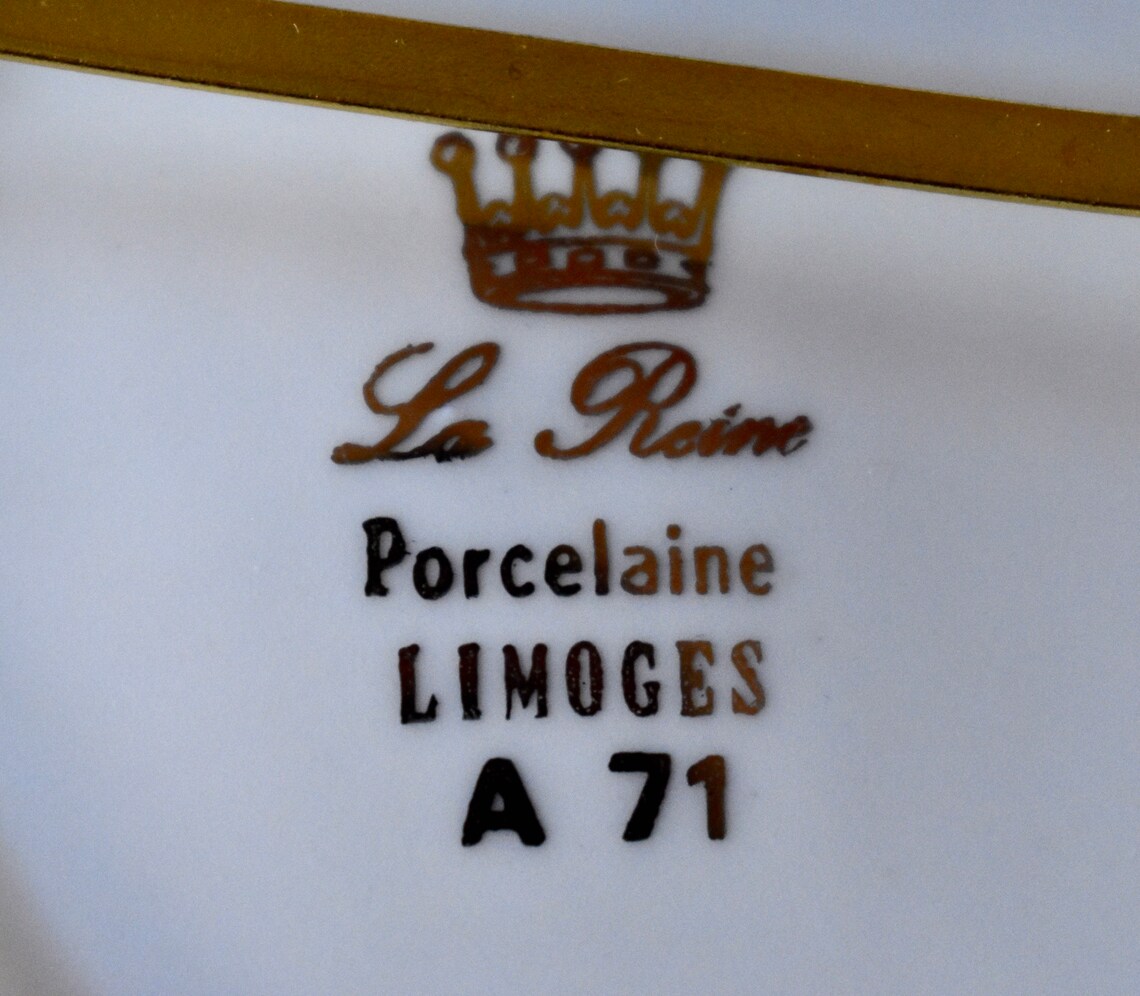 Vintage Porcelain Plate Limoges Collectable French Porcelain Home Decor ...