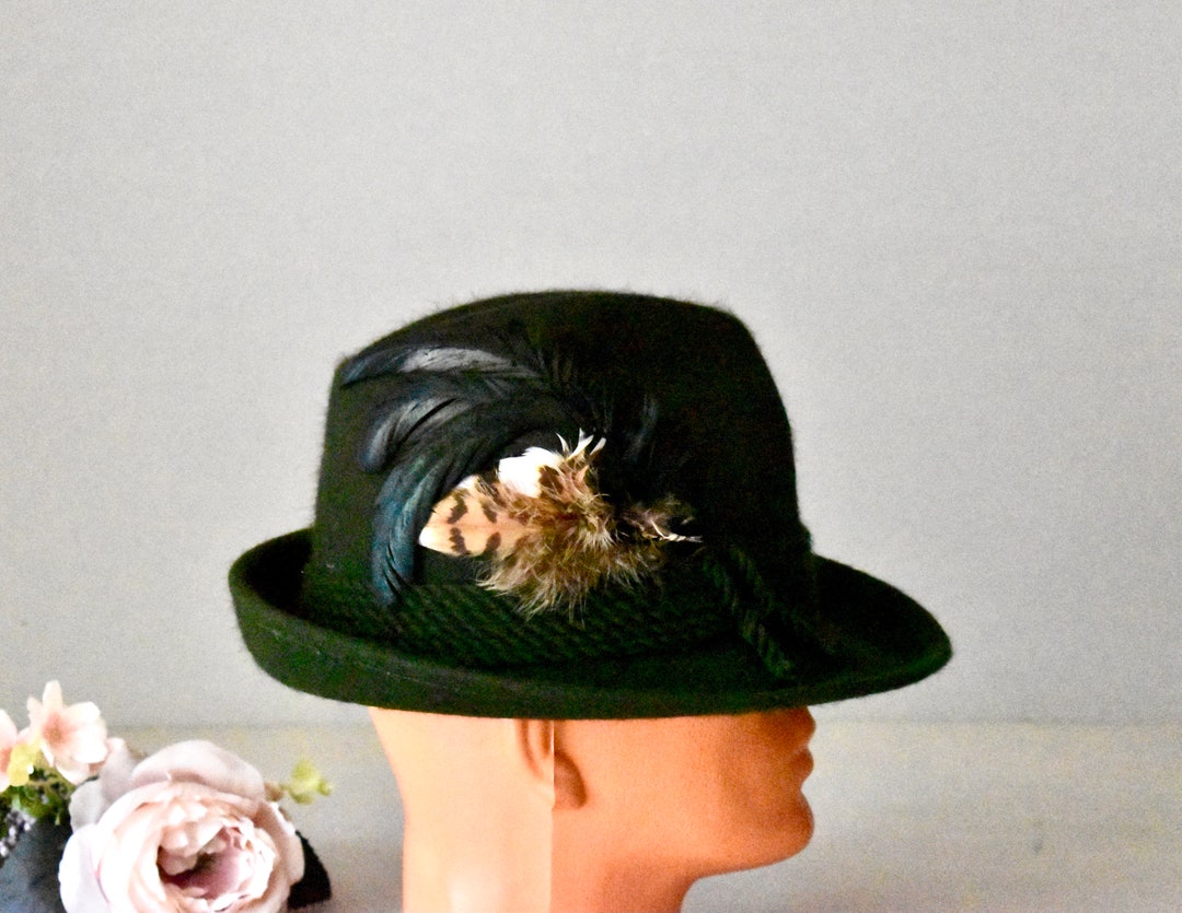 Vintage Mans Hunting Hat Germany Green Wool Hunting Hat Vintage Gift - Etsy