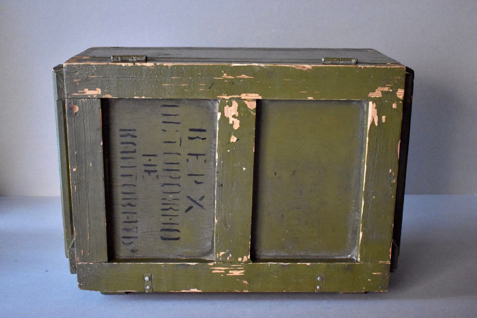 Vintage Wooden Military Box Bulgarian Army Wooden Box Collectable Army ...
