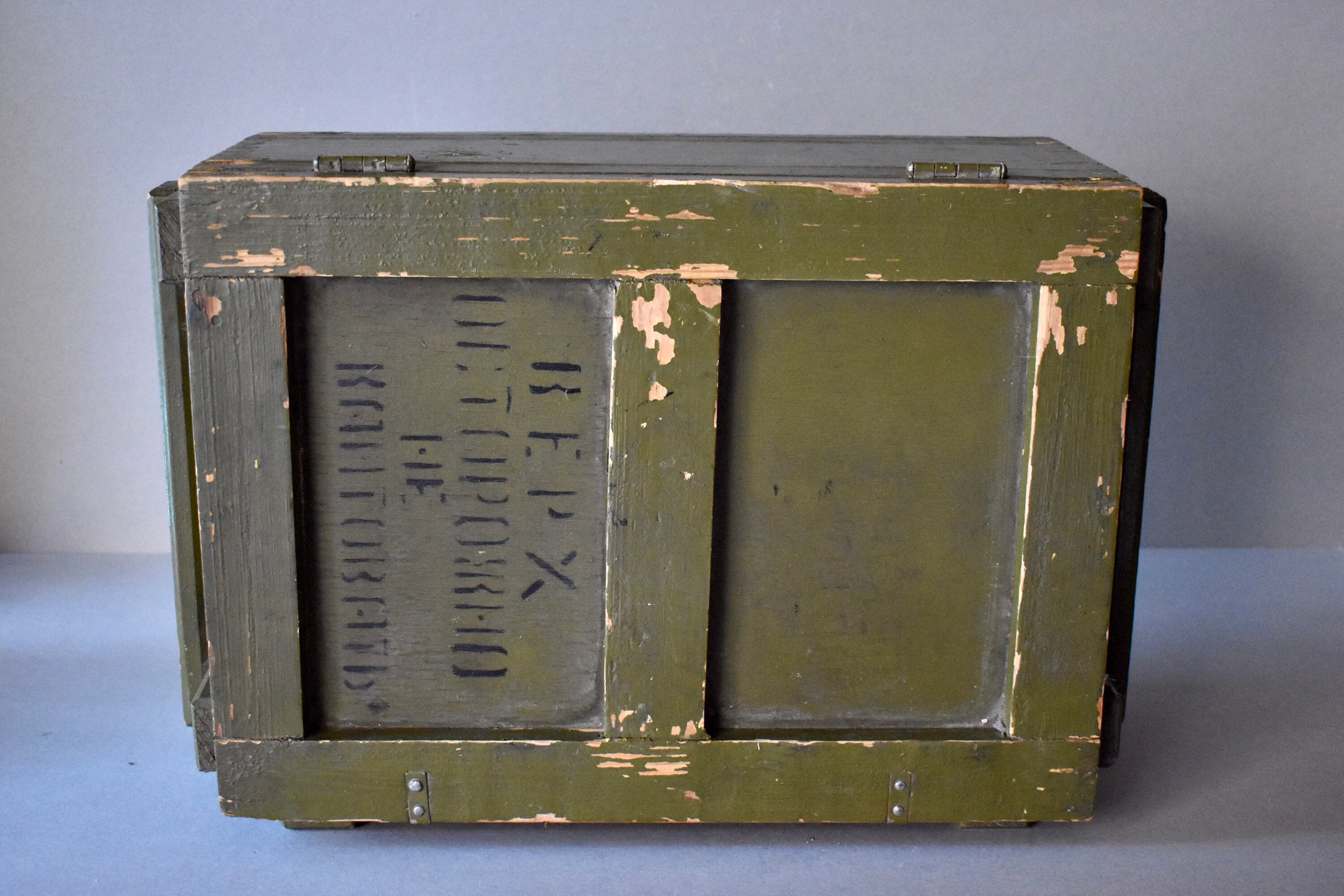 Vintage Wooden Military Box Bulgarian Army Wooden Box Collectable Army ...