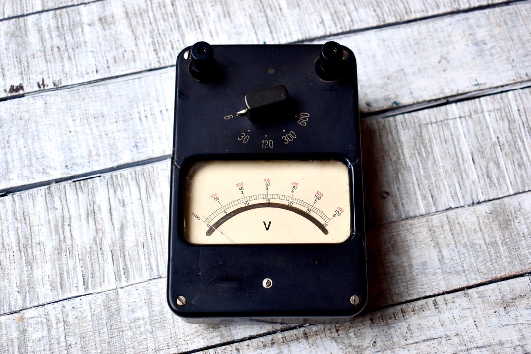Vintage Voltmeter in Box Retro Electric Apparatus Old Vintage - Etsy