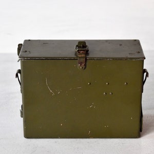 Vintage Military Metal Box Industrial Decor Soviet Army Optical Tools ...