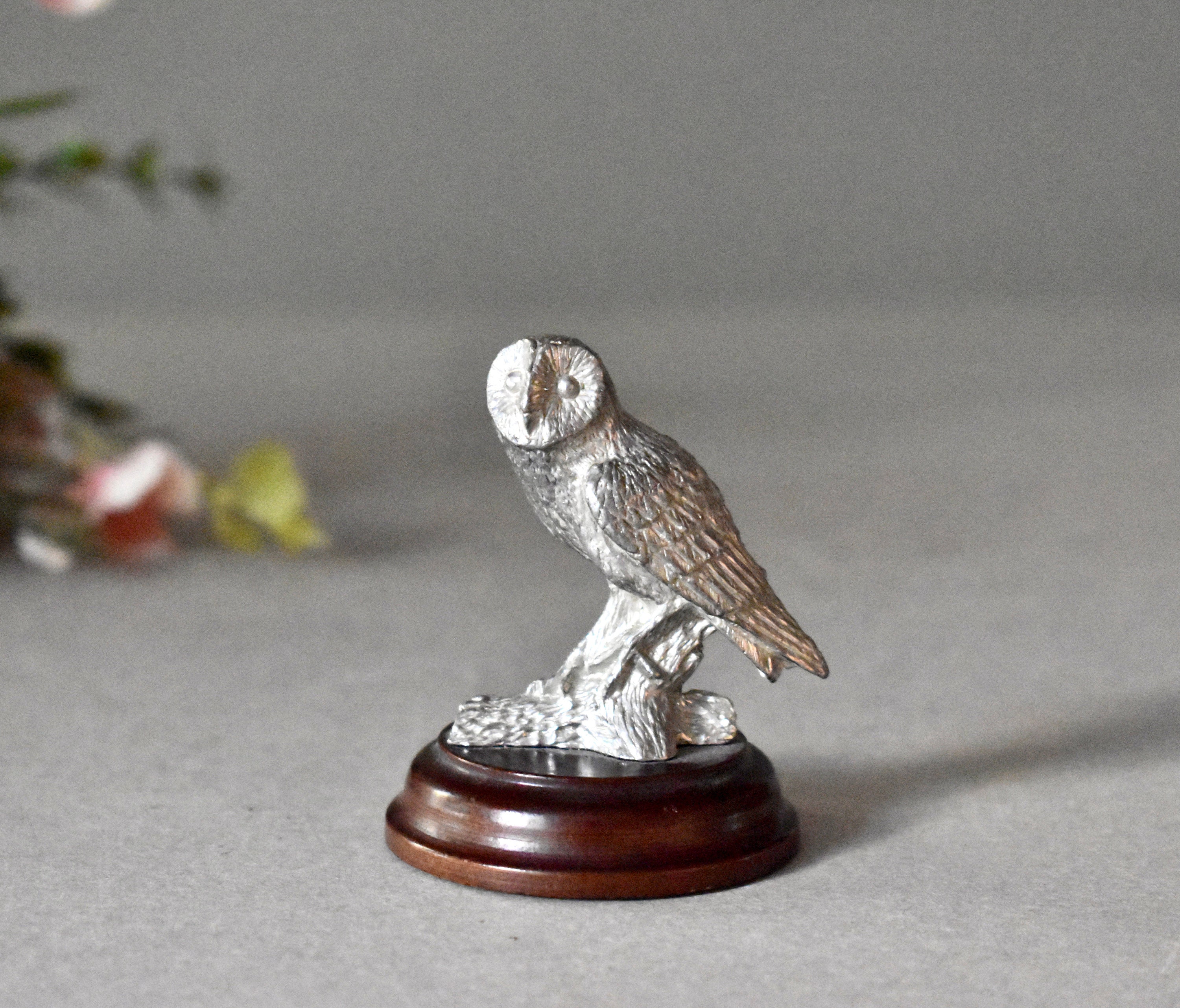 Vintage Pewter Figurine Owl Merlin Fine Arts Collectible Owl - Etsy