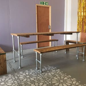 Scaffold Board and Scaffold Pole Table and Benches. - Etsy