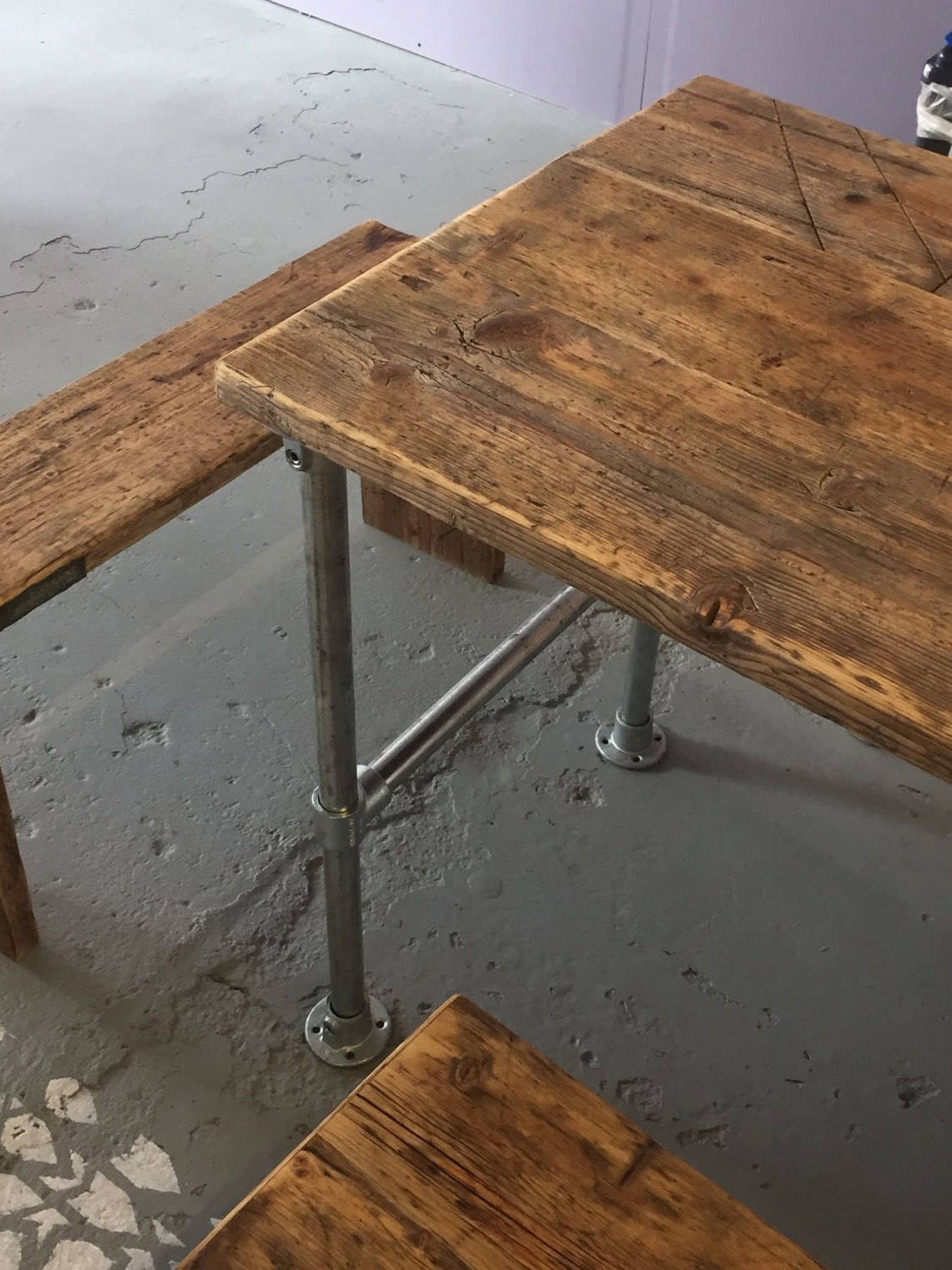 Scaffold Board and Scaffold Pole Table and Benches. - Etsy UK