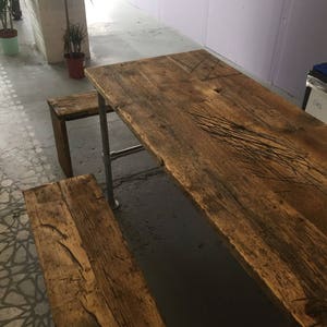 Scaffold Board and Scaffold Pole Table and Benches. - Etsy