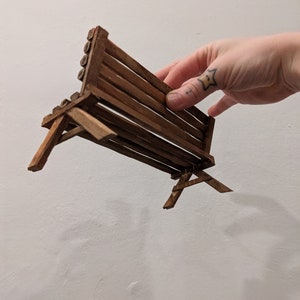 Miniature Park Bench for Diorama or Decoration - Etsy